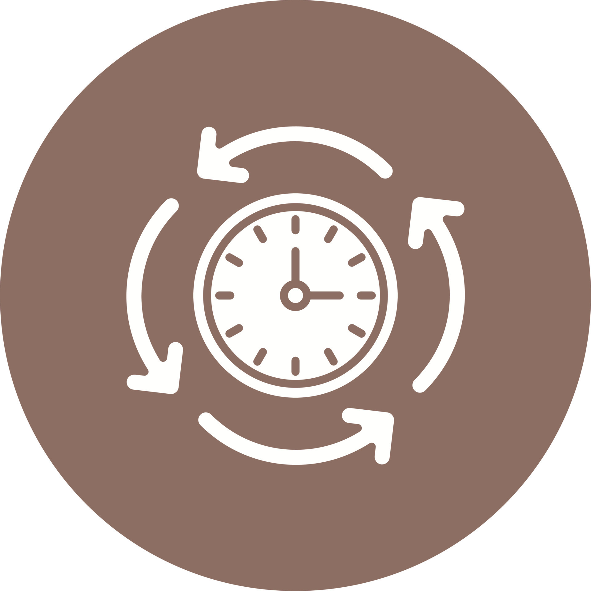 Round The Clock Glyph Circle Icon 16043060 Vector Art at Vecteezy