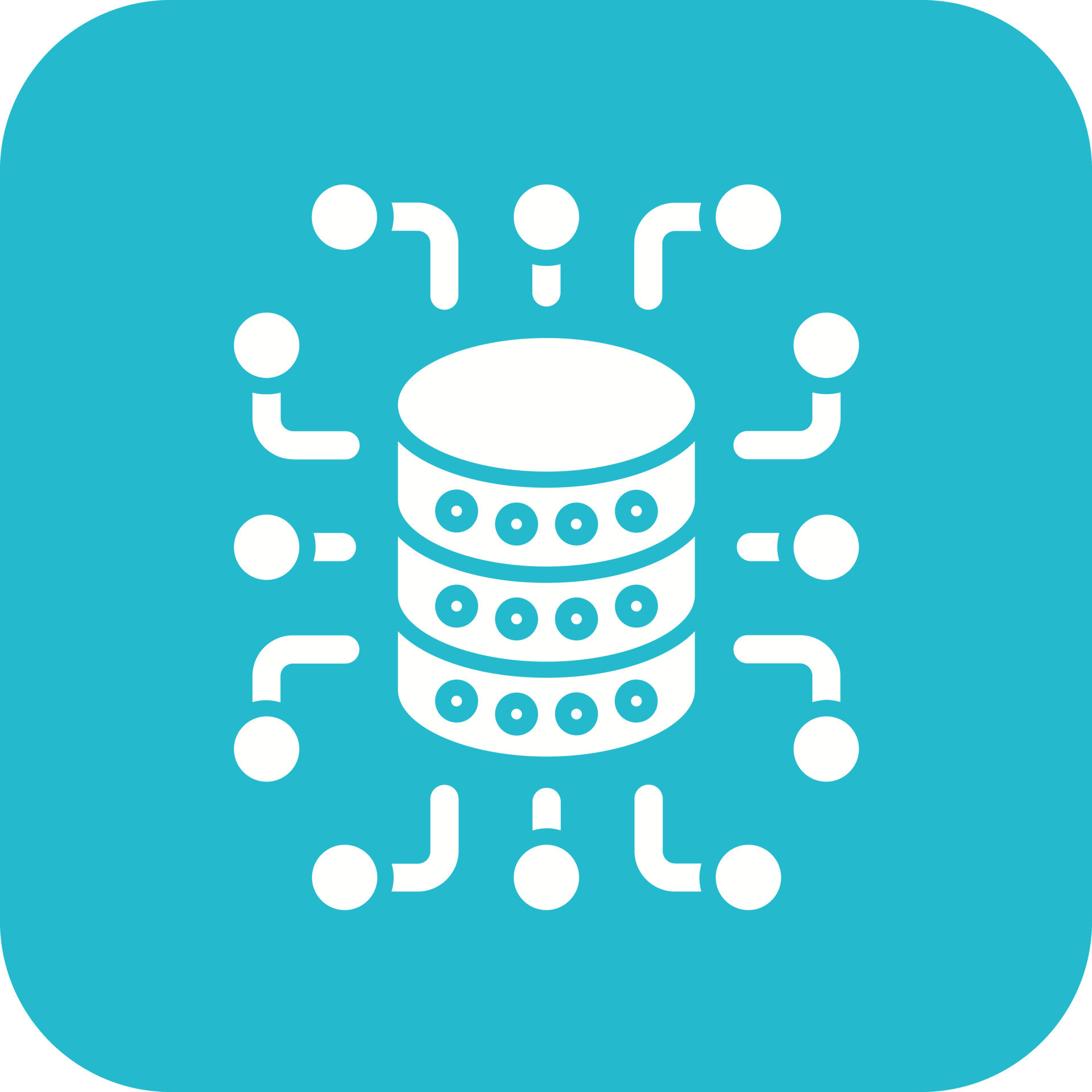 Data Aggregation Glyph Round Corner Background Icon 16046589 Vector Art
