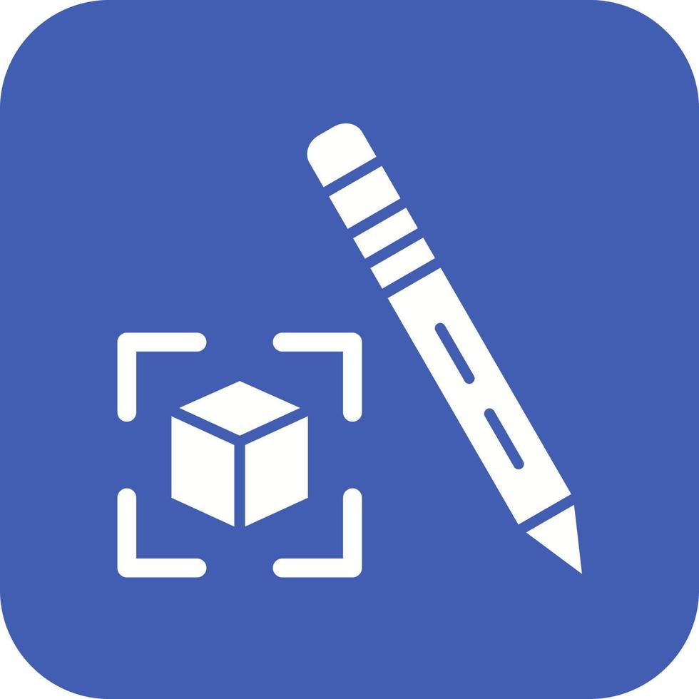 Cube Glyph Round Corner Background Icon 16046697 Vector Art at Vecteezy