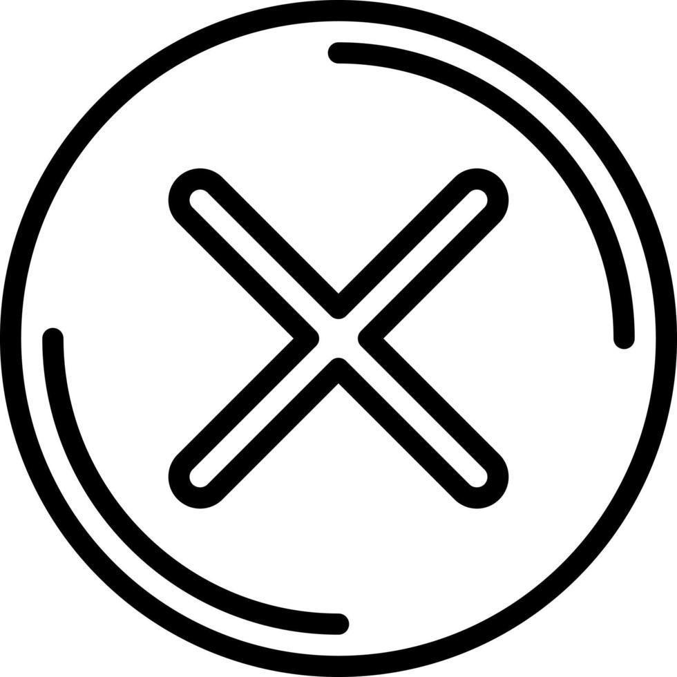 line icon for wrong 16058659 Vector Art at Vecteezy