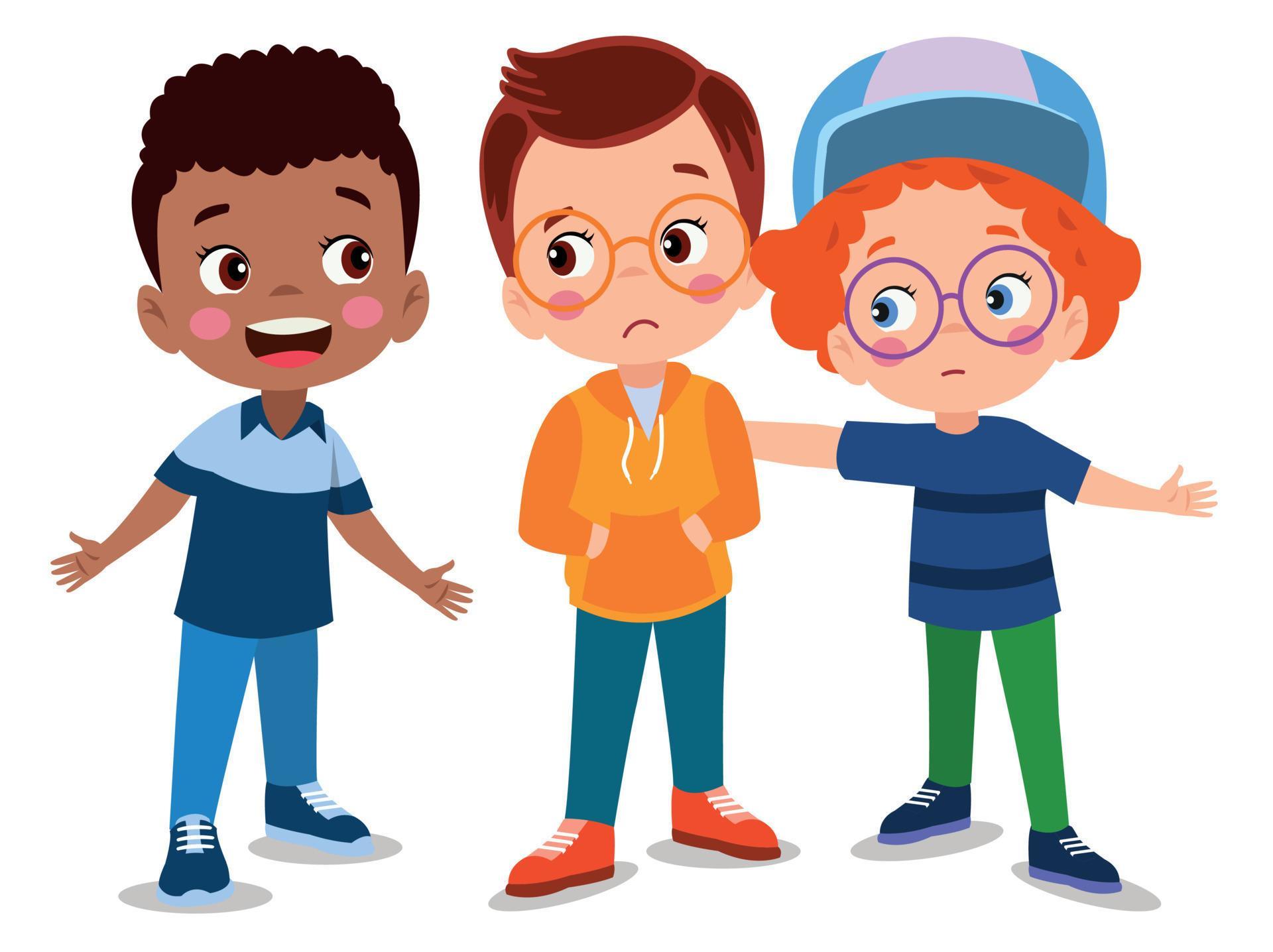 Cute Kids Comforting Sad Friend 16059265 Vector Art At Vecteezy cute-kids-comforting-sad-friend-16059265-vector-art-at-vecteezy