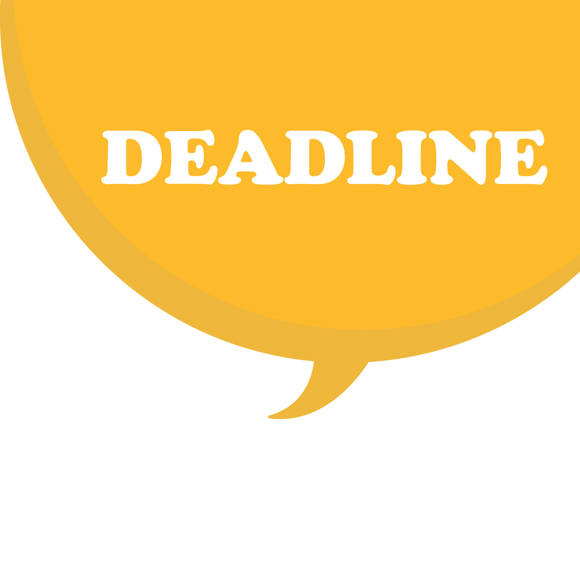 Icon With Speech Bubble In Word Deadline On White Background 16061680 Icon With Speech Bubble In Word Deadline On White Background 16061680