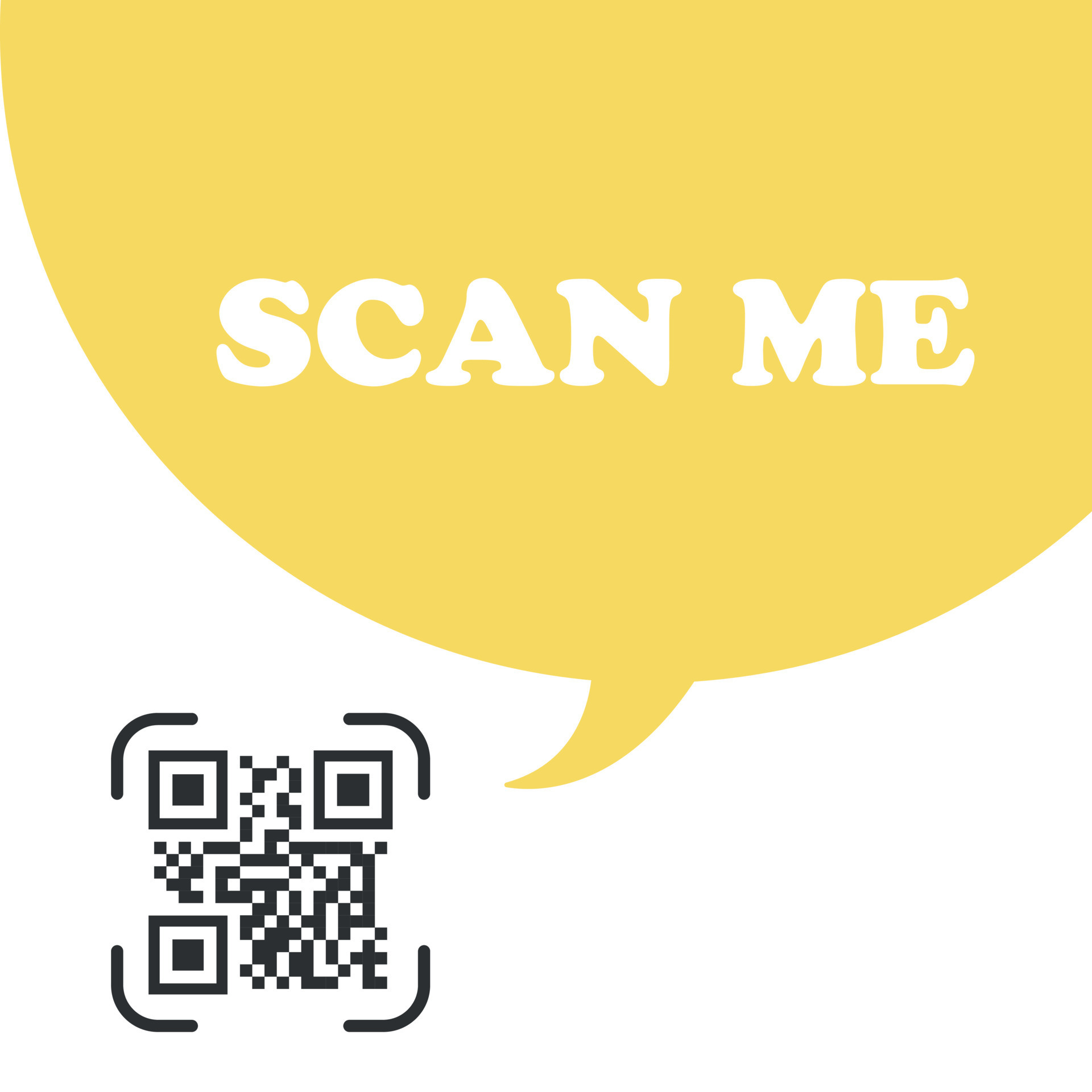 Qr Code For Smartphone Inscription Scan Me With Smartphone Icon Qr Code For Payment Vector