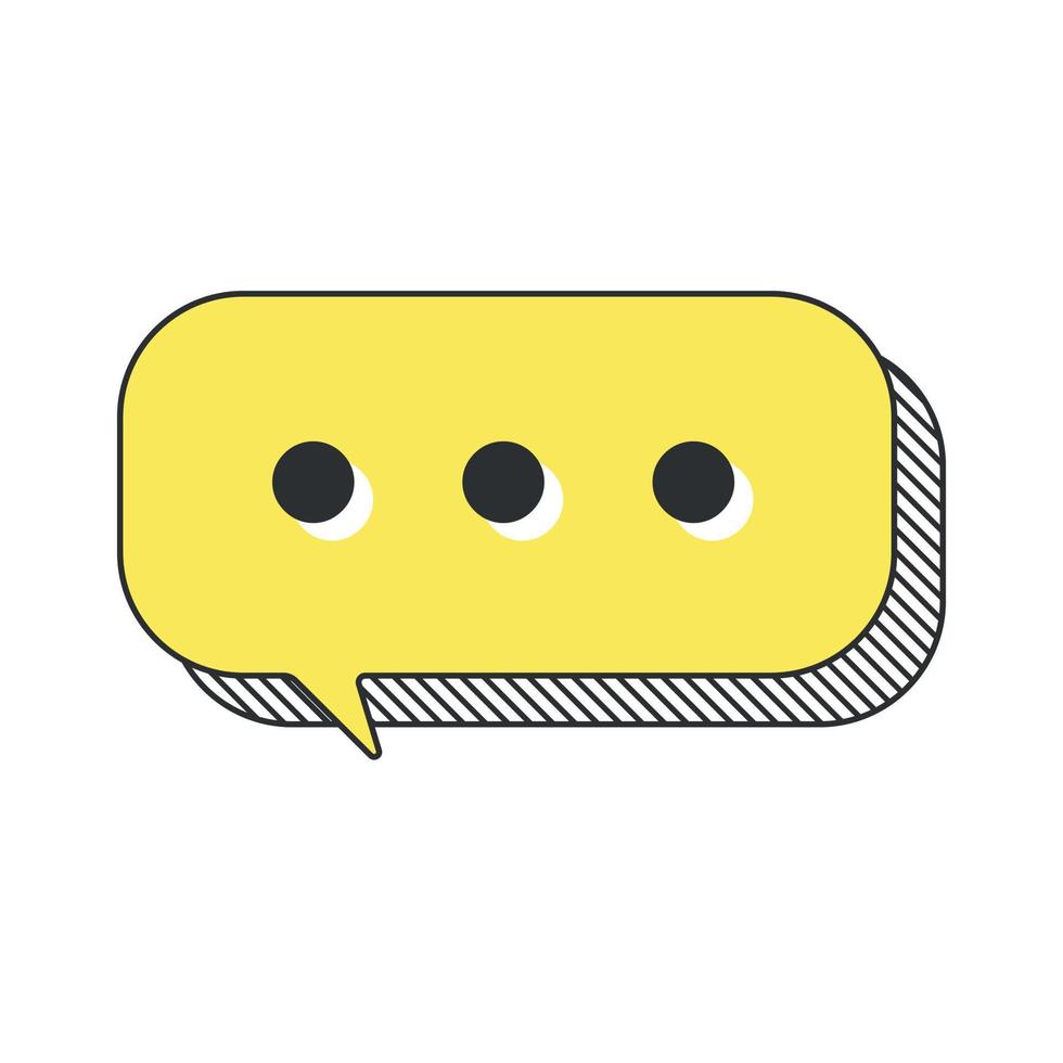 message speech bubble. Three dots. 16062328 Vector Art at Vecteezy