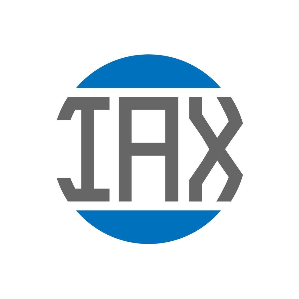 IAX letter logo design on white background. IAX creative initials circle logo concept. IAX ...