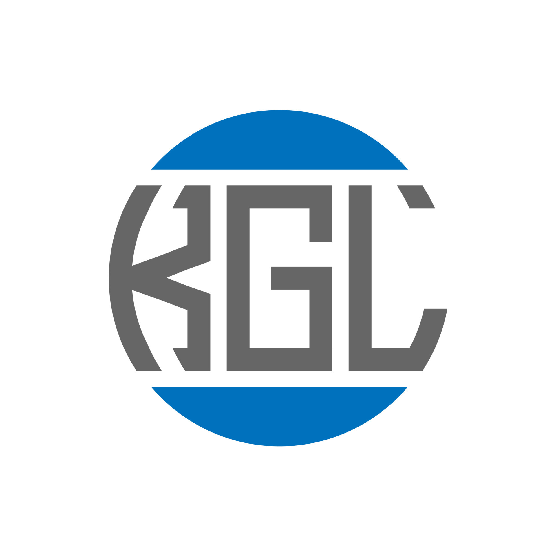 KGL letter logo design on white background. KGL creative initials circle logo concept. KGL ...