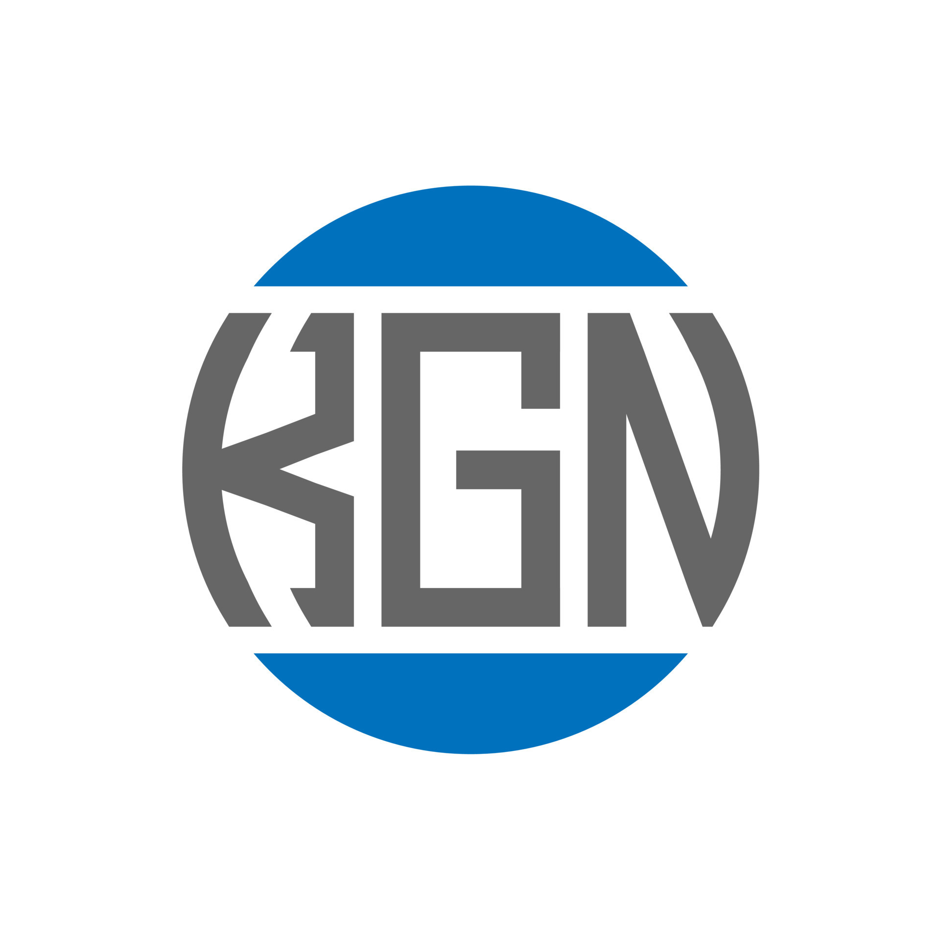 KGN letter logo design on white background. KGN creative initials circle logo concept. KGN ...