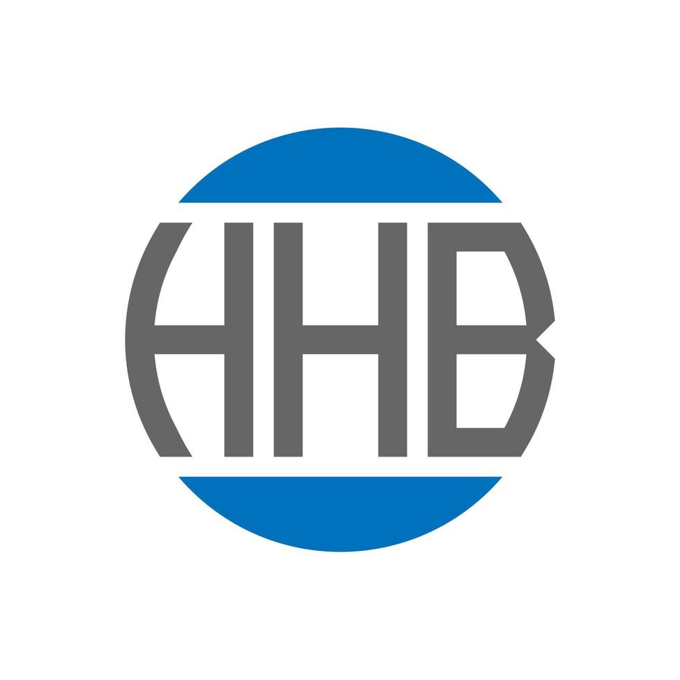 HHB letter logo design on white background. HHB creative initials circle logo concept. HHB ...