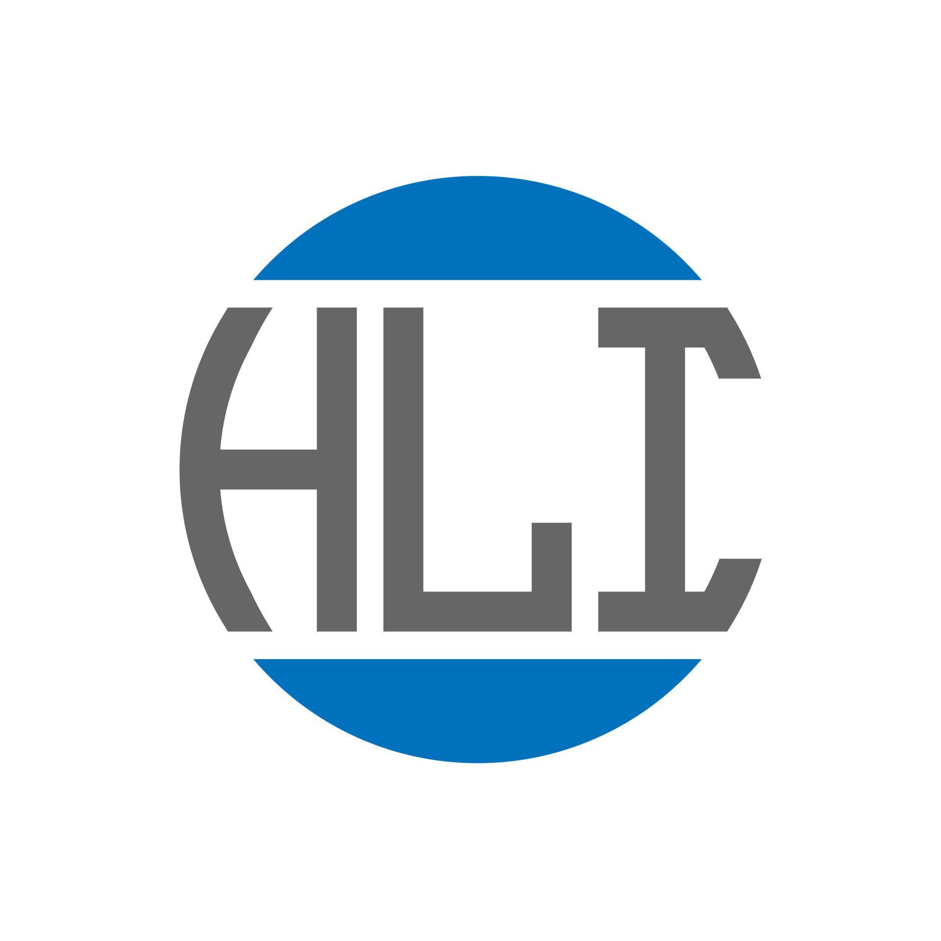 HLI letter logo design on white background. HLI creative initials circle logo concept. HLI ...