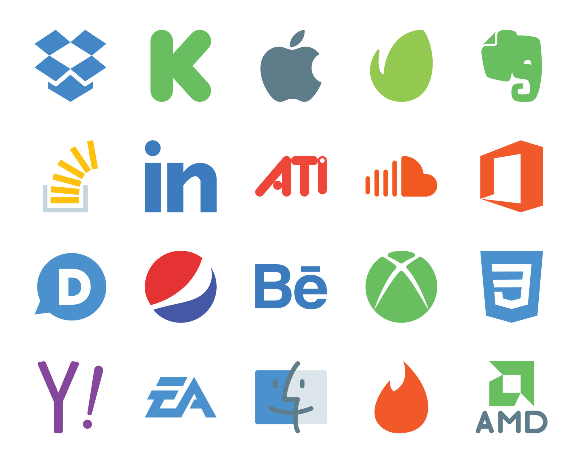 20 Social Media Icon Pack Including Behance Disqus Overflow Office Sound 16066376 Vector Art At