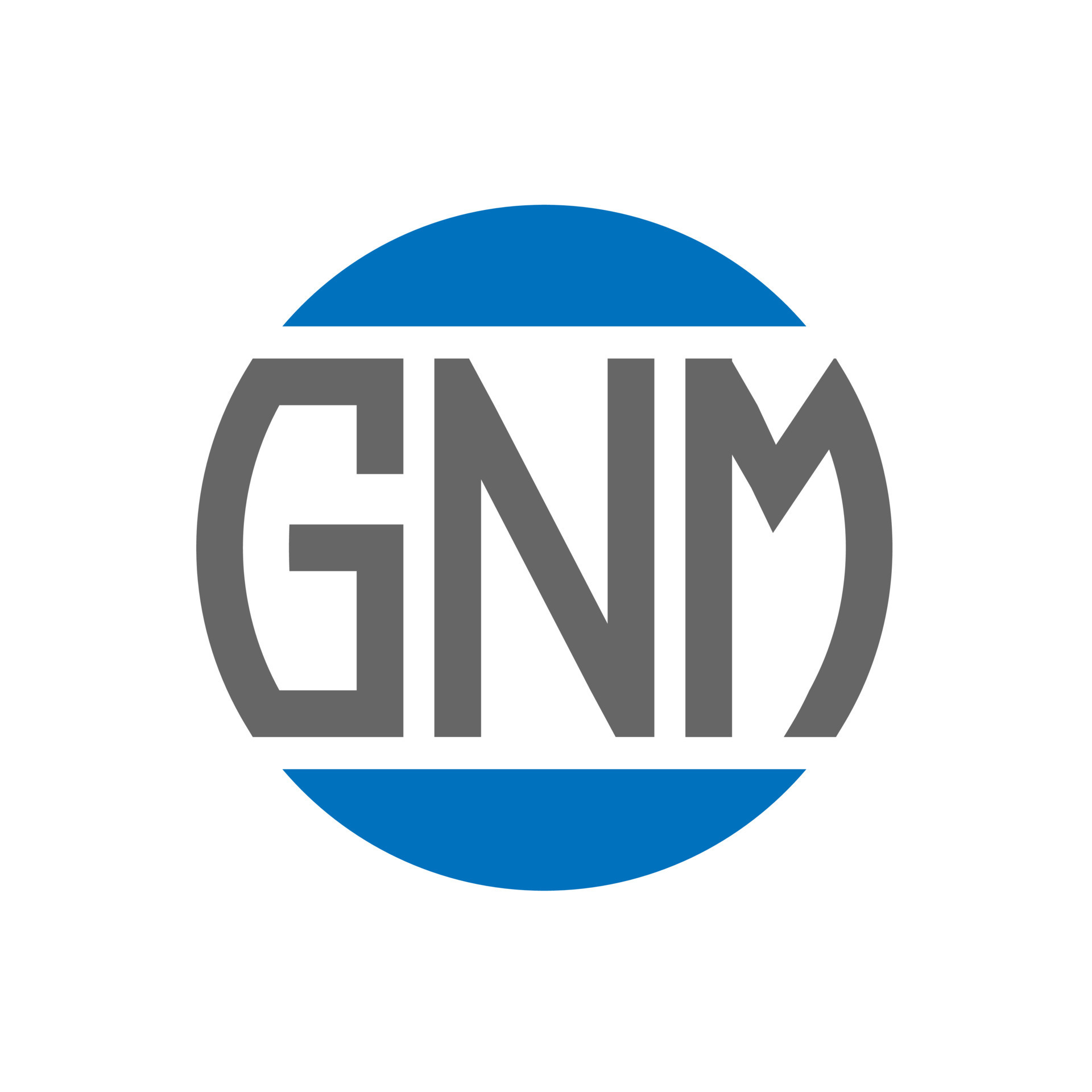 GNM letter logo design on white background. GNM creative initials circle logo concept. GNM ...