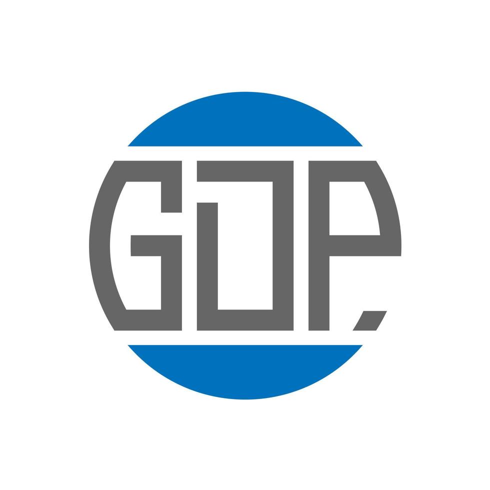 Gdp Letter Logo Design On White Background Gdp Creative Initials Circle Logo Concept Gdp