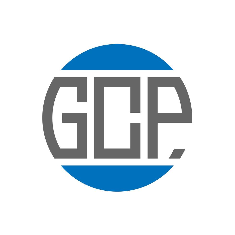 Gcp Letter Logo Design On White Background Gcp Creative Initials Circle Logo Concept Gcp