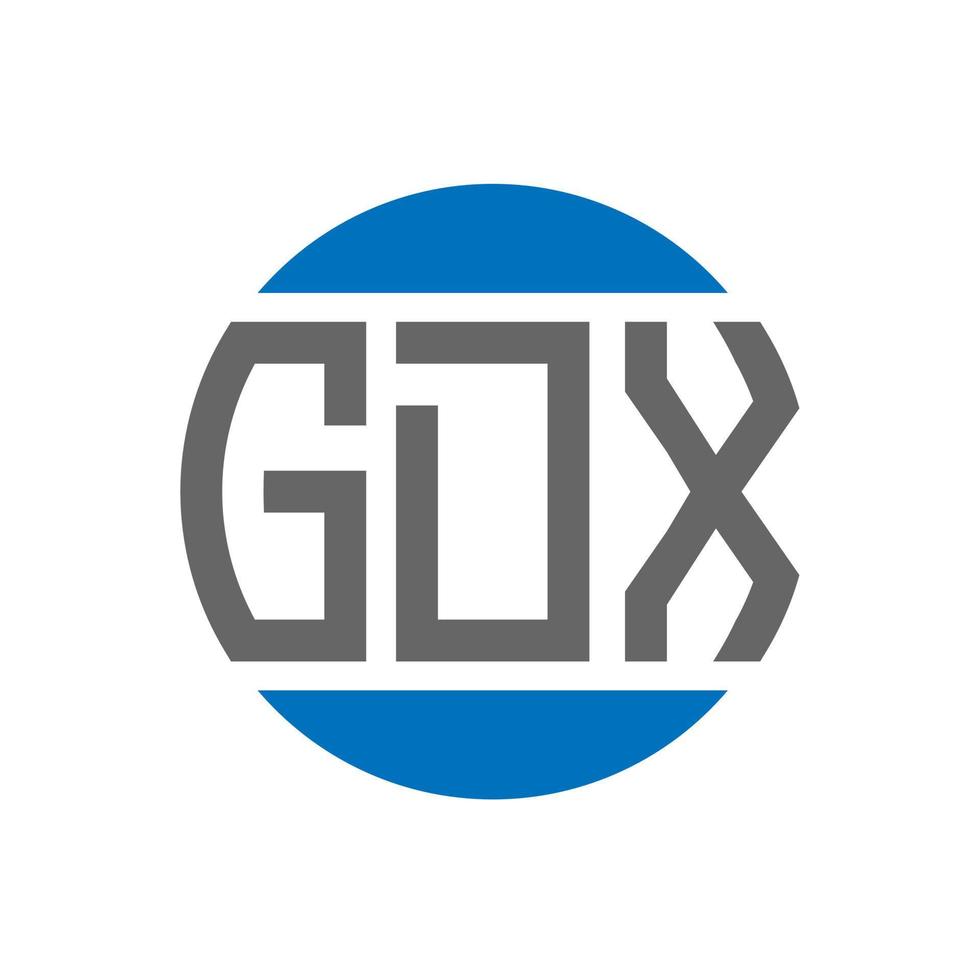 GDX letter logo design on white background. GDX creative initials circle logo concept. GDX ...