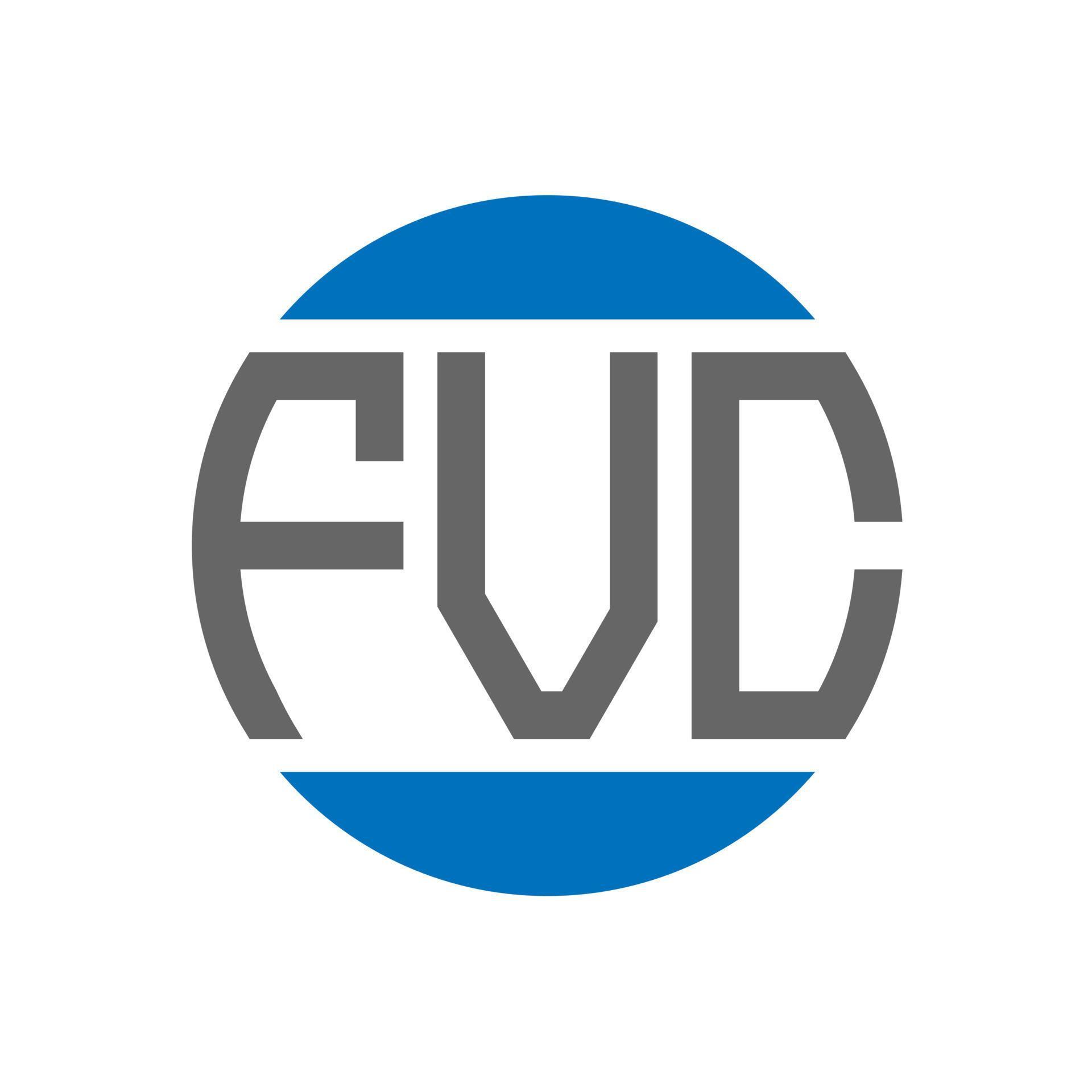 FVC letter logo design on white background. FVC creative initials ...