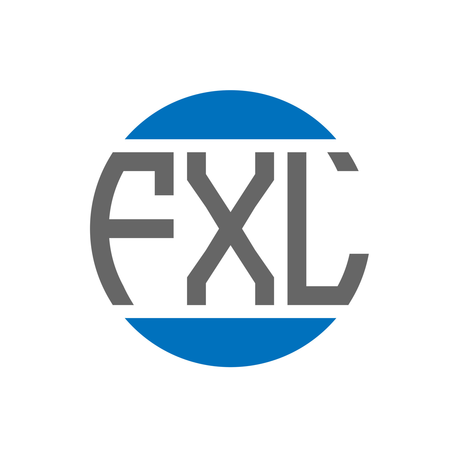 FXL letter logo design on white background. FXL creative initials circle logo concept. FXL ...