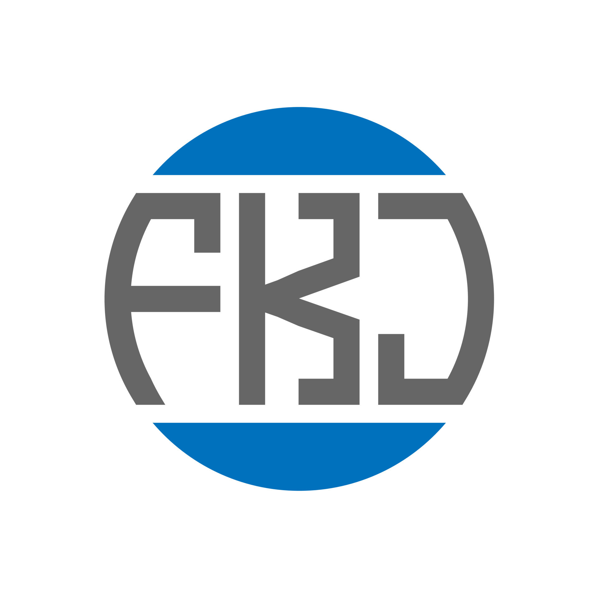 FKJ letter logo design on white background. FKJ creative initials circle logo concept. FKJ ...