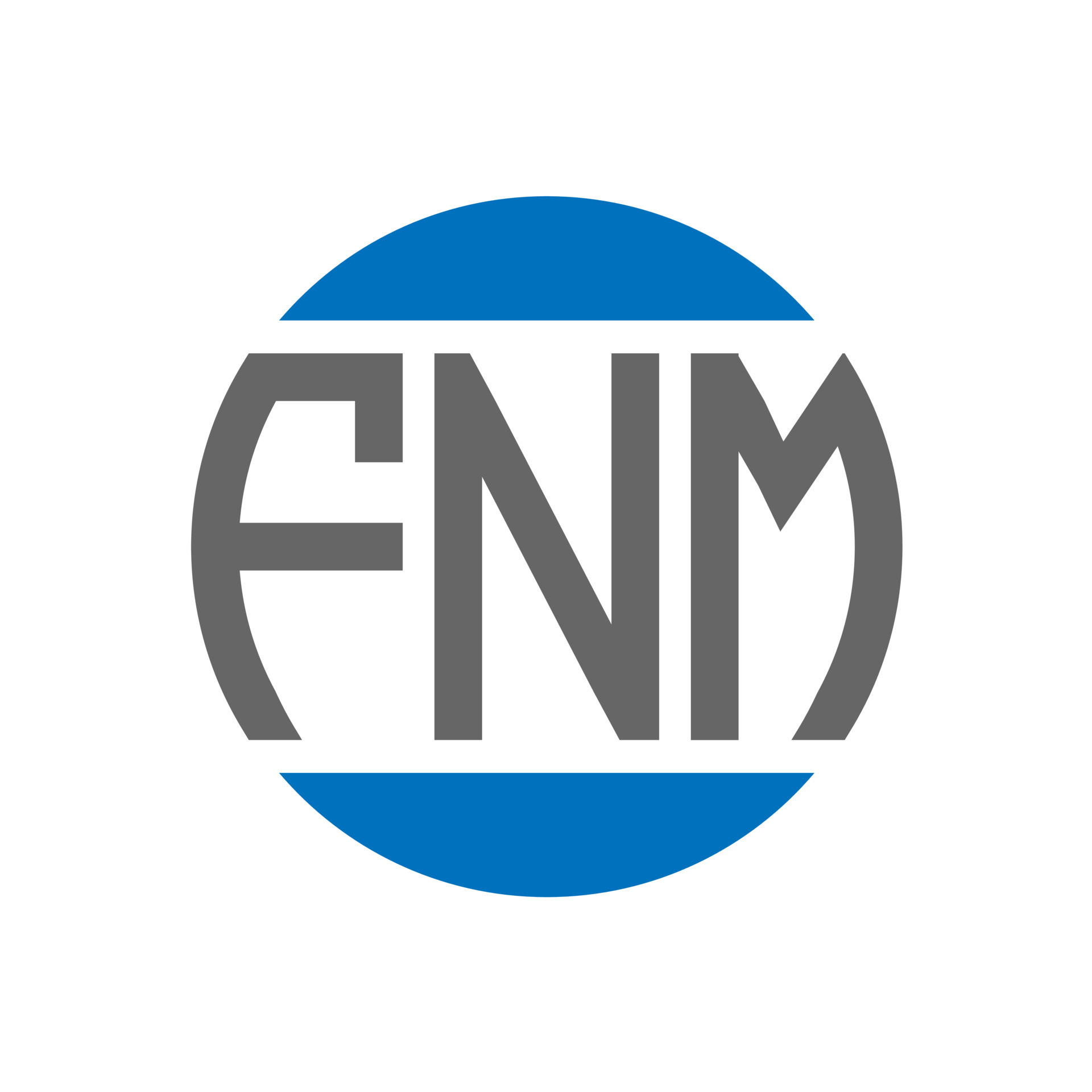 Fnm Letter Logo Design On White Background Fnm Creative Initials