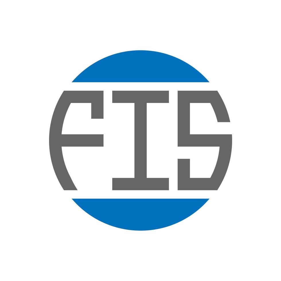 Fis Letter Logo Design On White Background Fis Creative Initials