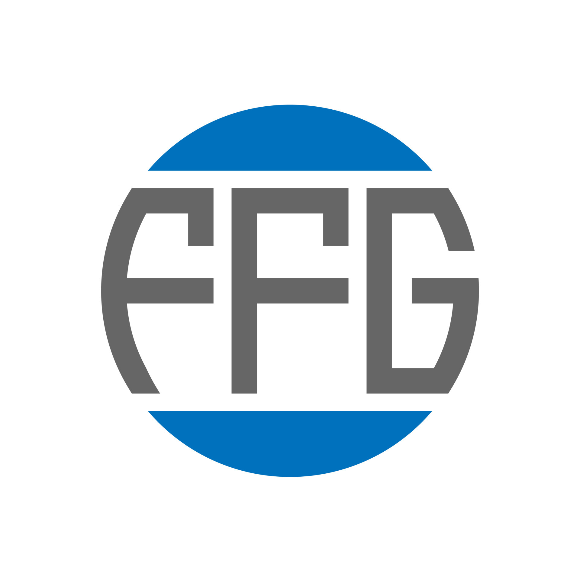 FFG letter logo design on white background. FFG creative initials circle logo concept. FFG ...