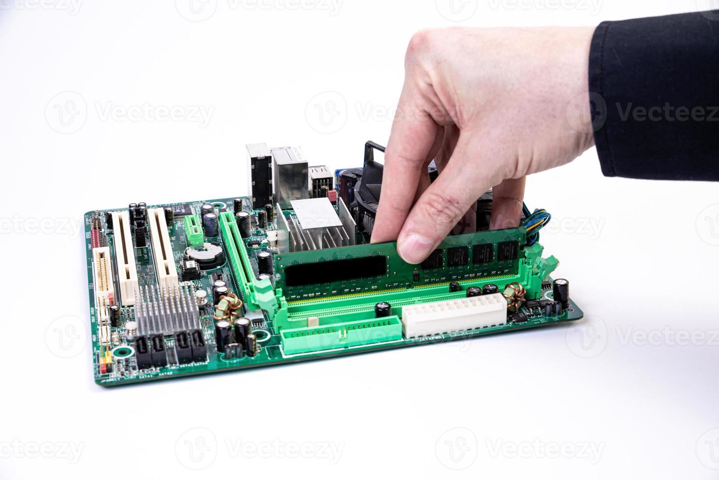 Installing A New Ram Ddr Memory For A Personal Computer Processor