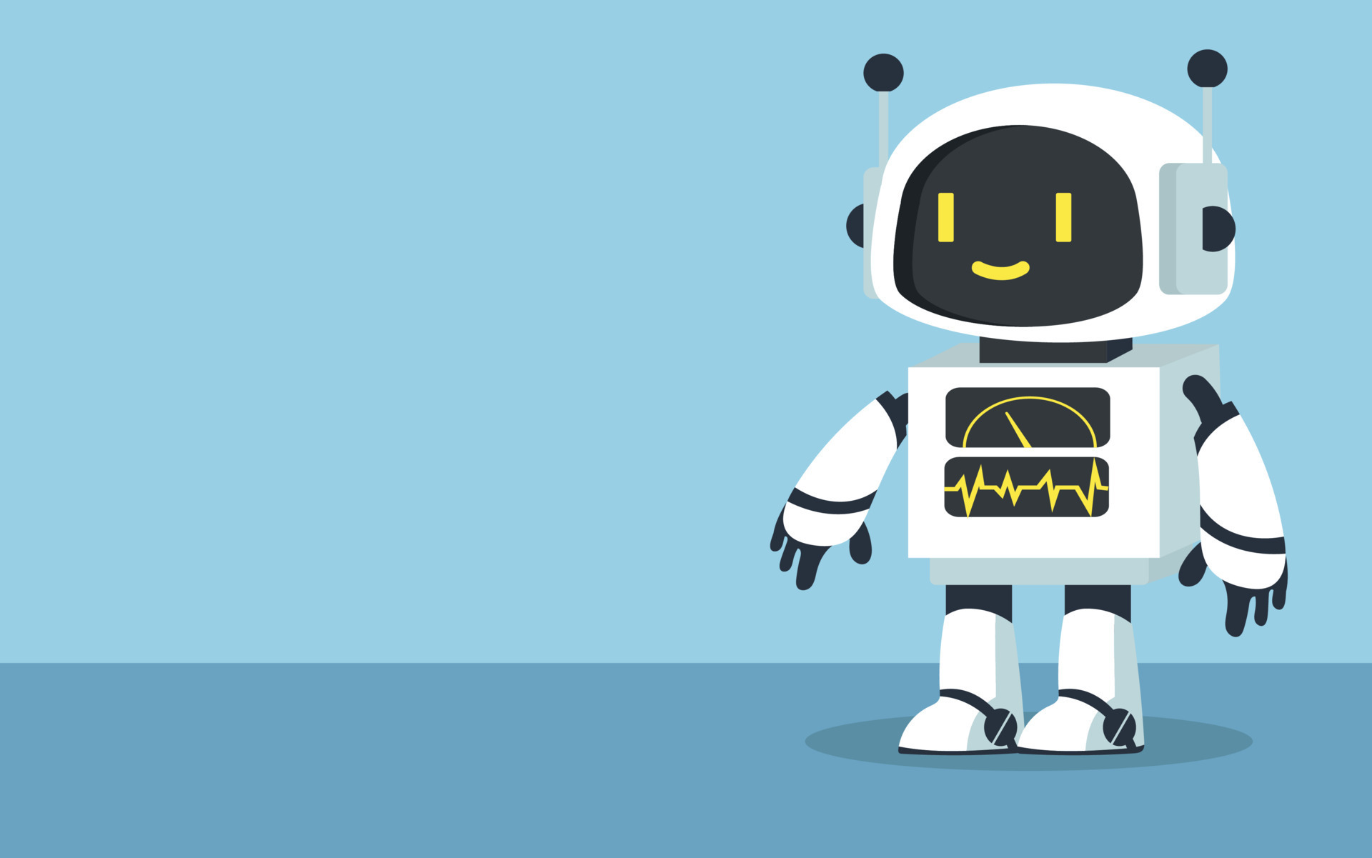 Robot Technology Copy Space Background 16071138 Vector Art At Vecteezy