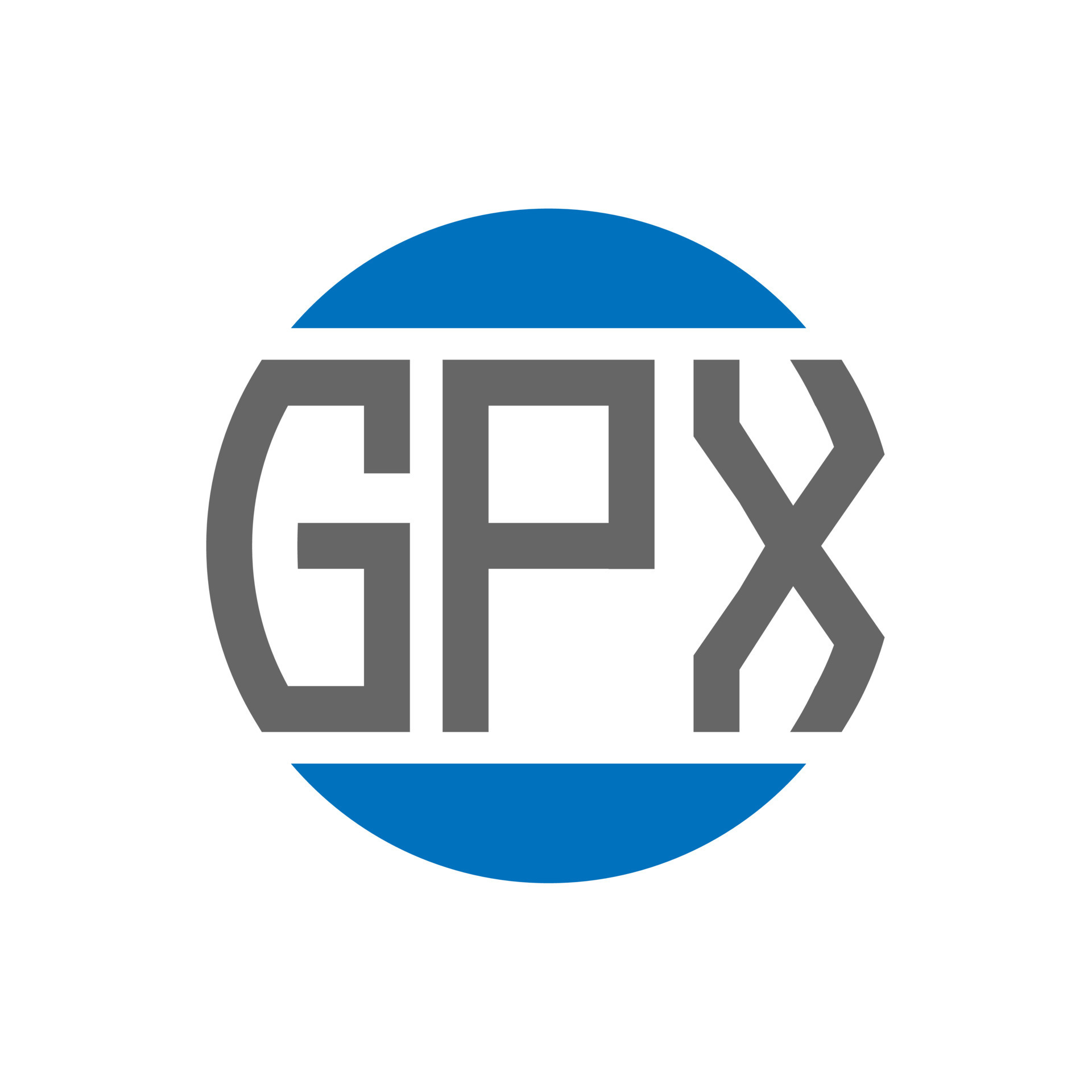 Gpx Letter Logo Design On White Background Gpx Creative Initials