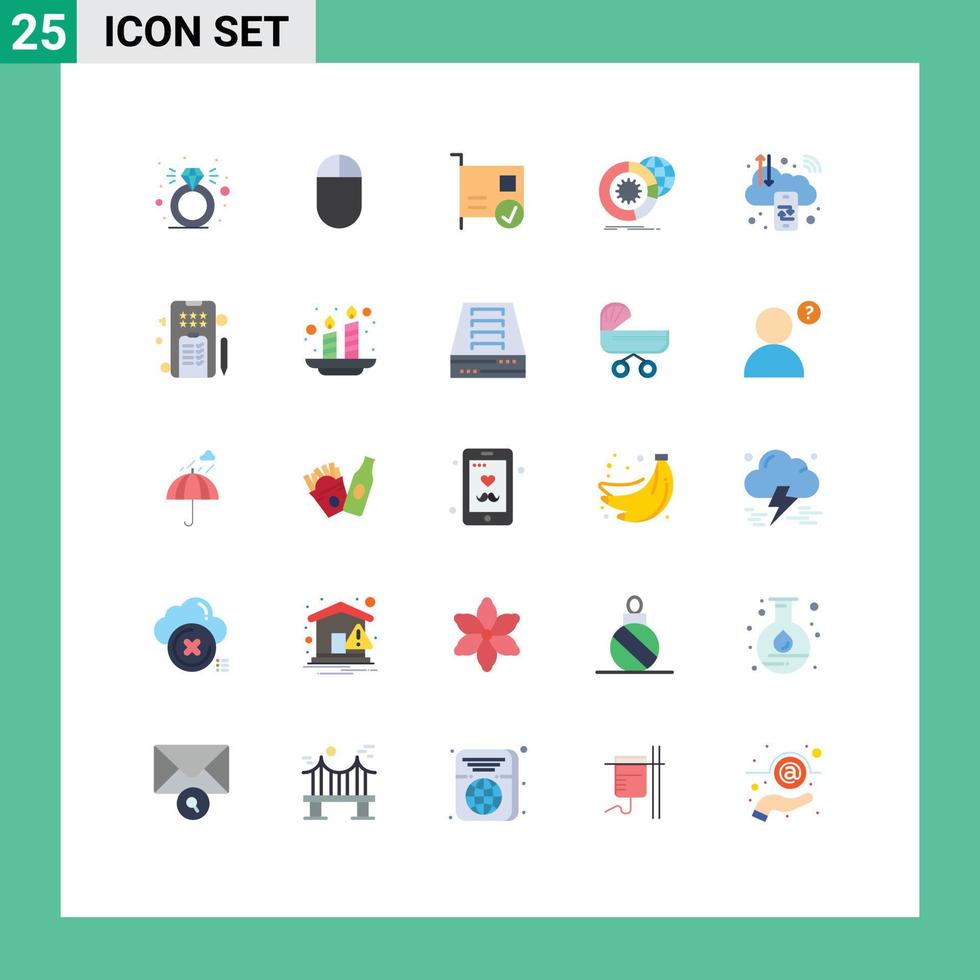 25 Universal Flat Colors Set For Web And Mobile Applications Computing Business Devices Services