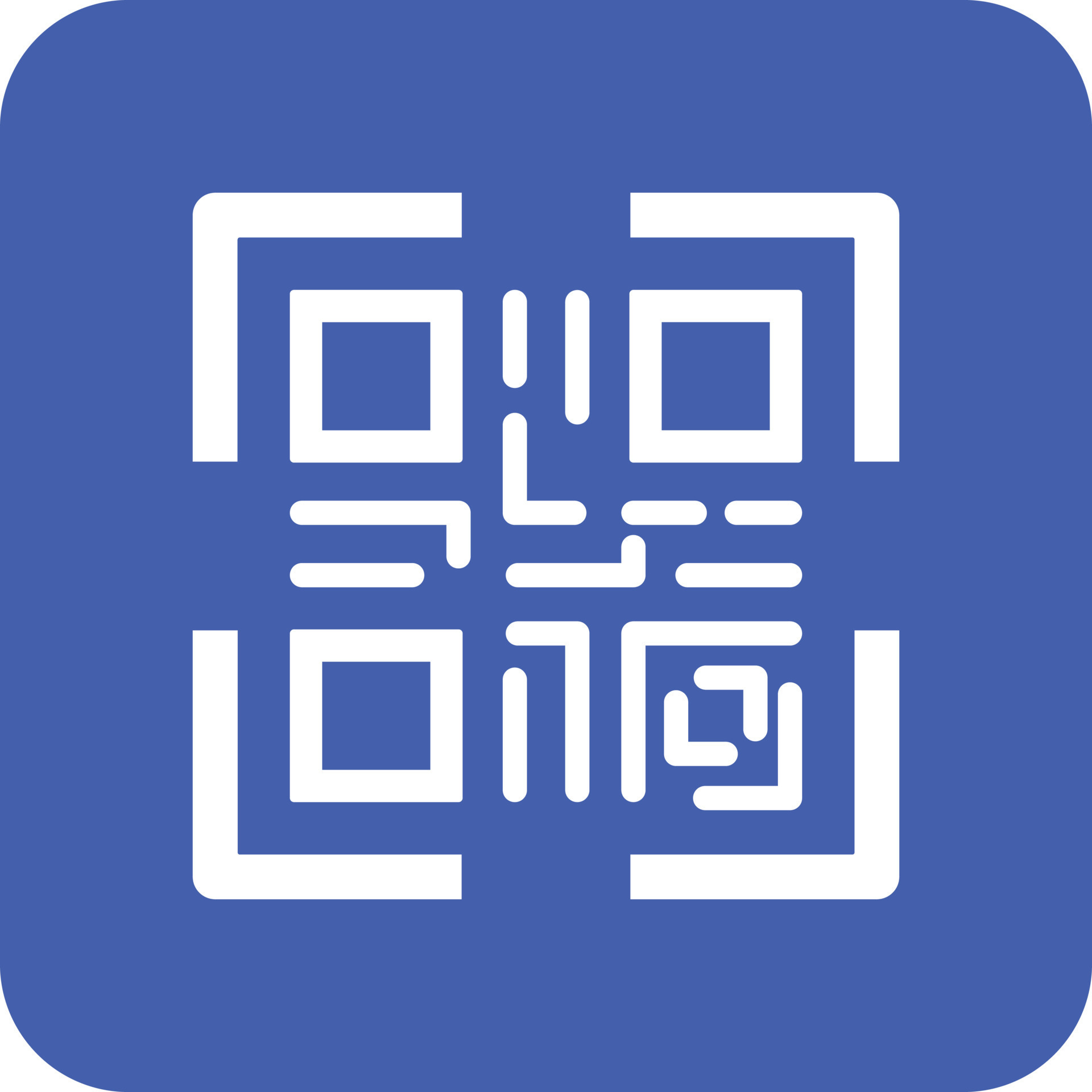 Qr Code Multicolor Round Corner Glyph Inverted Icon 16073577 Vector Art ...