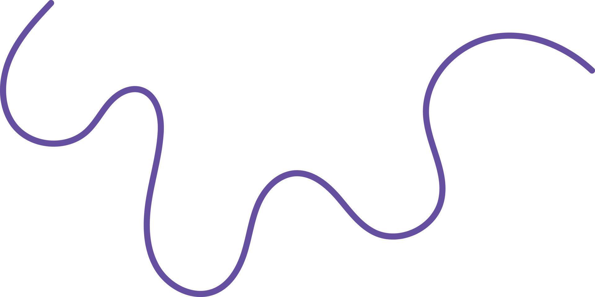 Abstract squiggly line thin shape illustration 16074831 Vector Art at Vecteezy