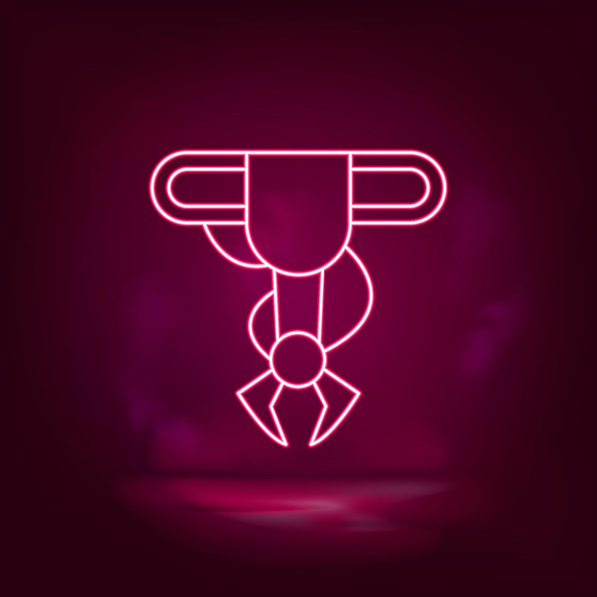 Hand, robotic, arm neon icon - vector Artificial intelligence 16078062 Vector Art at Vecteezy