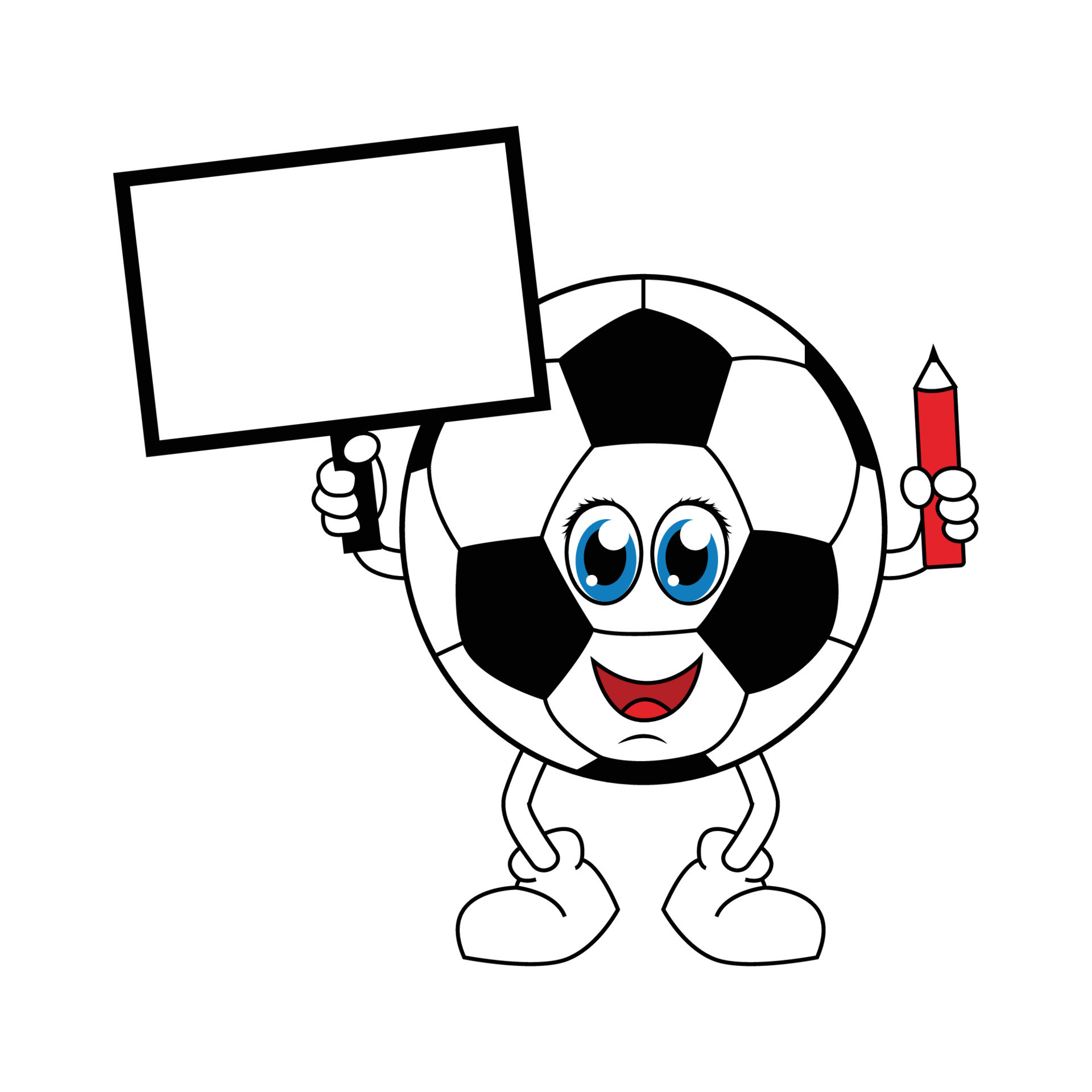 cute soccer ball cartoon graphic 16078381 Vector Art at Vecteezy