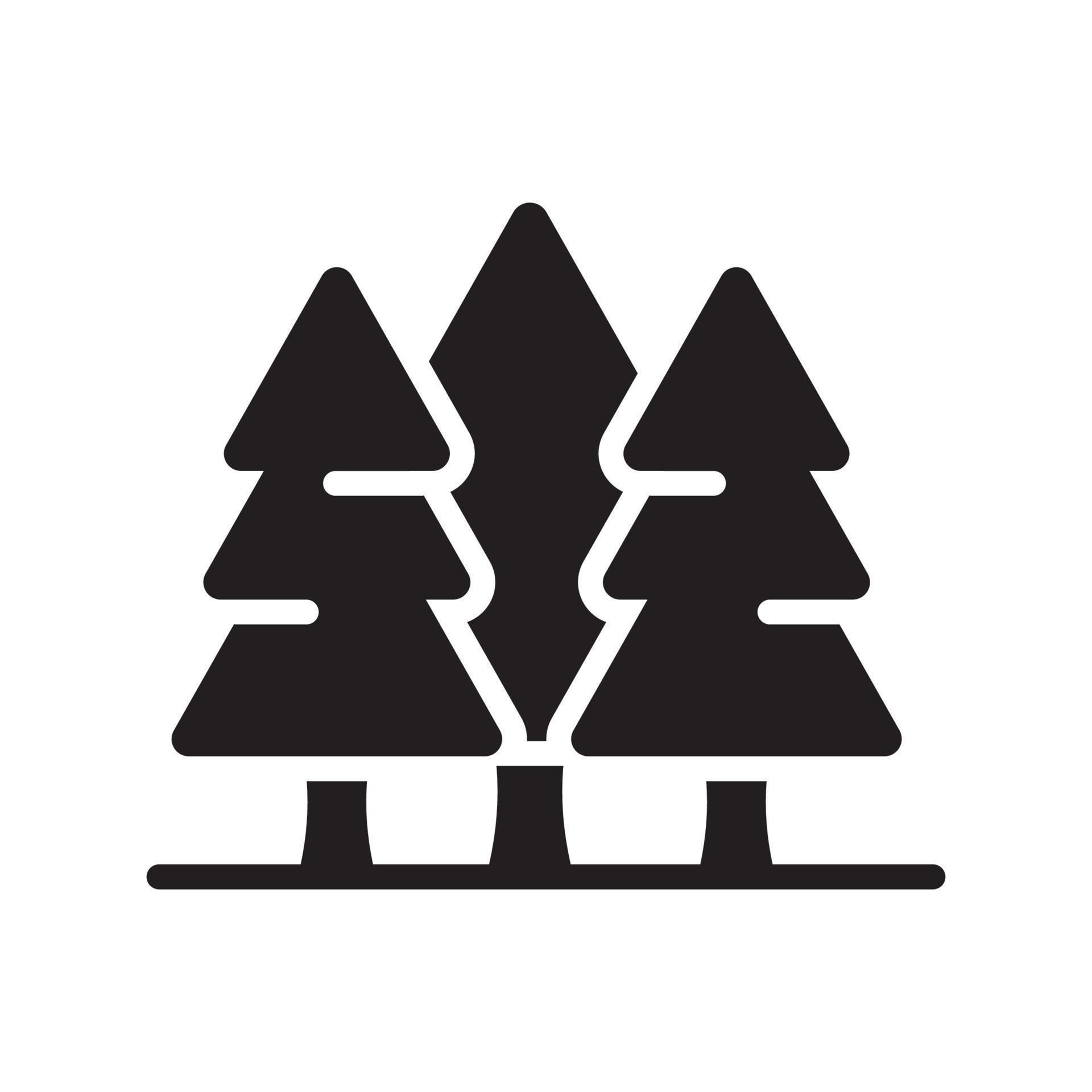 Forest vector Solid icon style illustration. EPS 10 file 16081127 ...