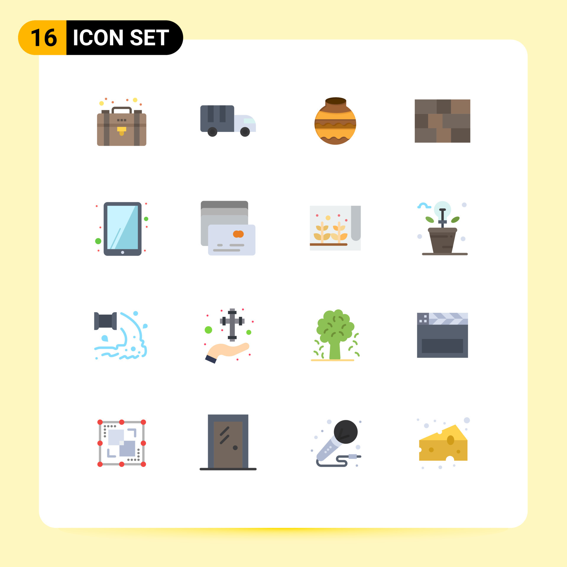 16 Universal Flat Colors Set For Web And Mobile Applications Tablet