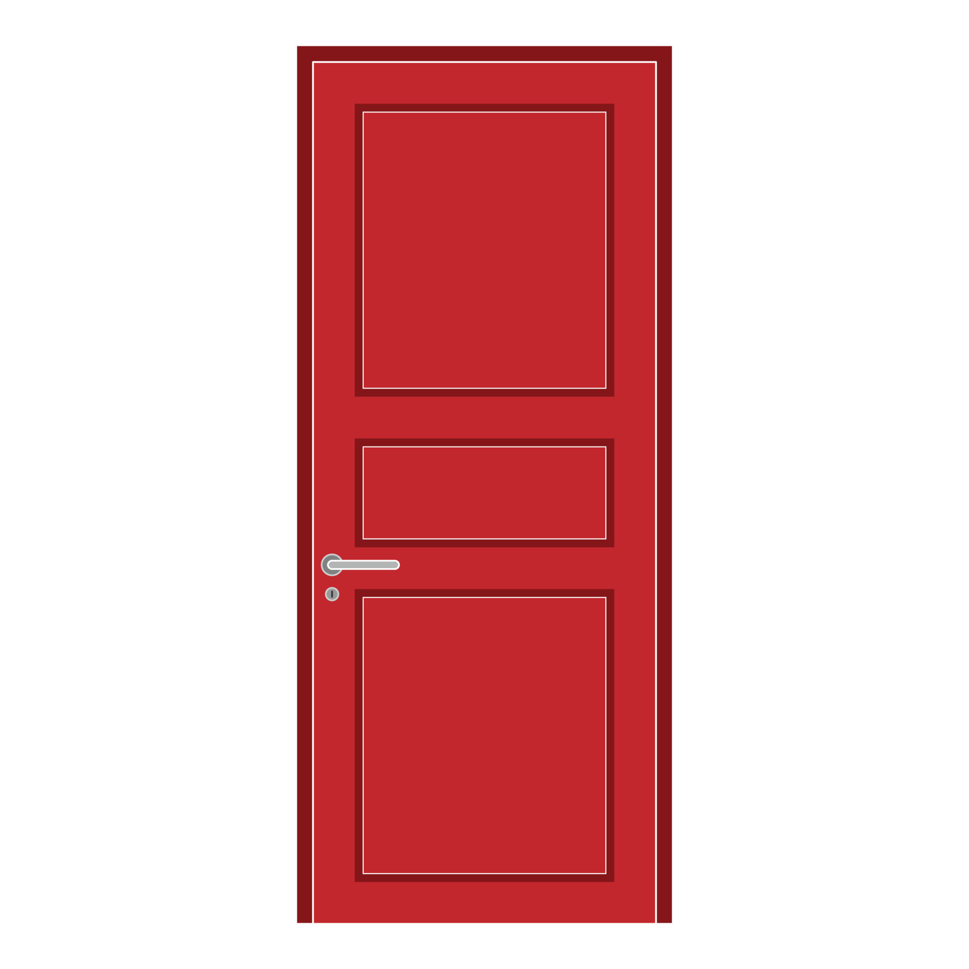 ilustración de puerta roja. eps10 vectoriales. 16084053 Vector en Vecteezy