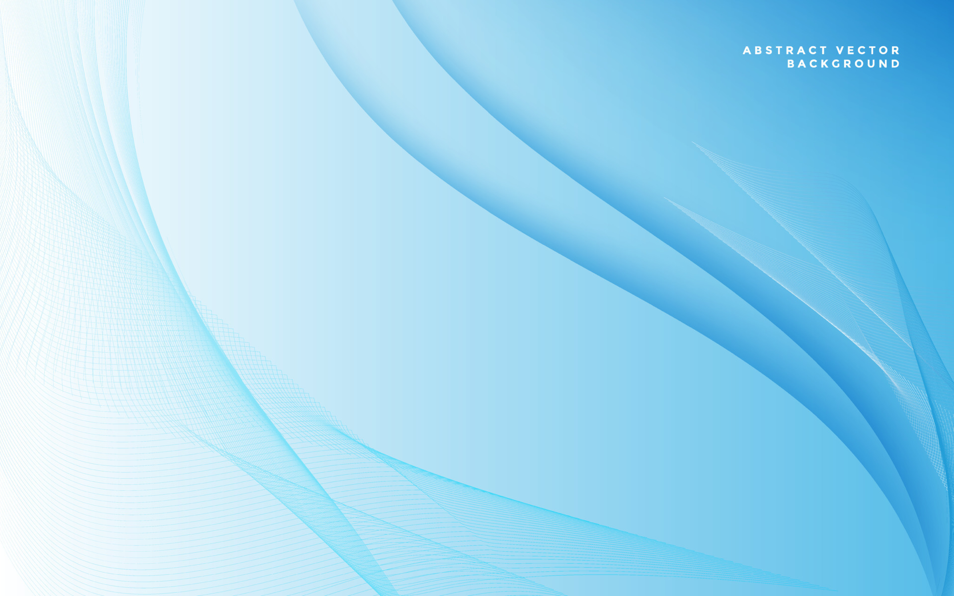 Elegant Smooth gradient background vector. Blue gradient wavy ...