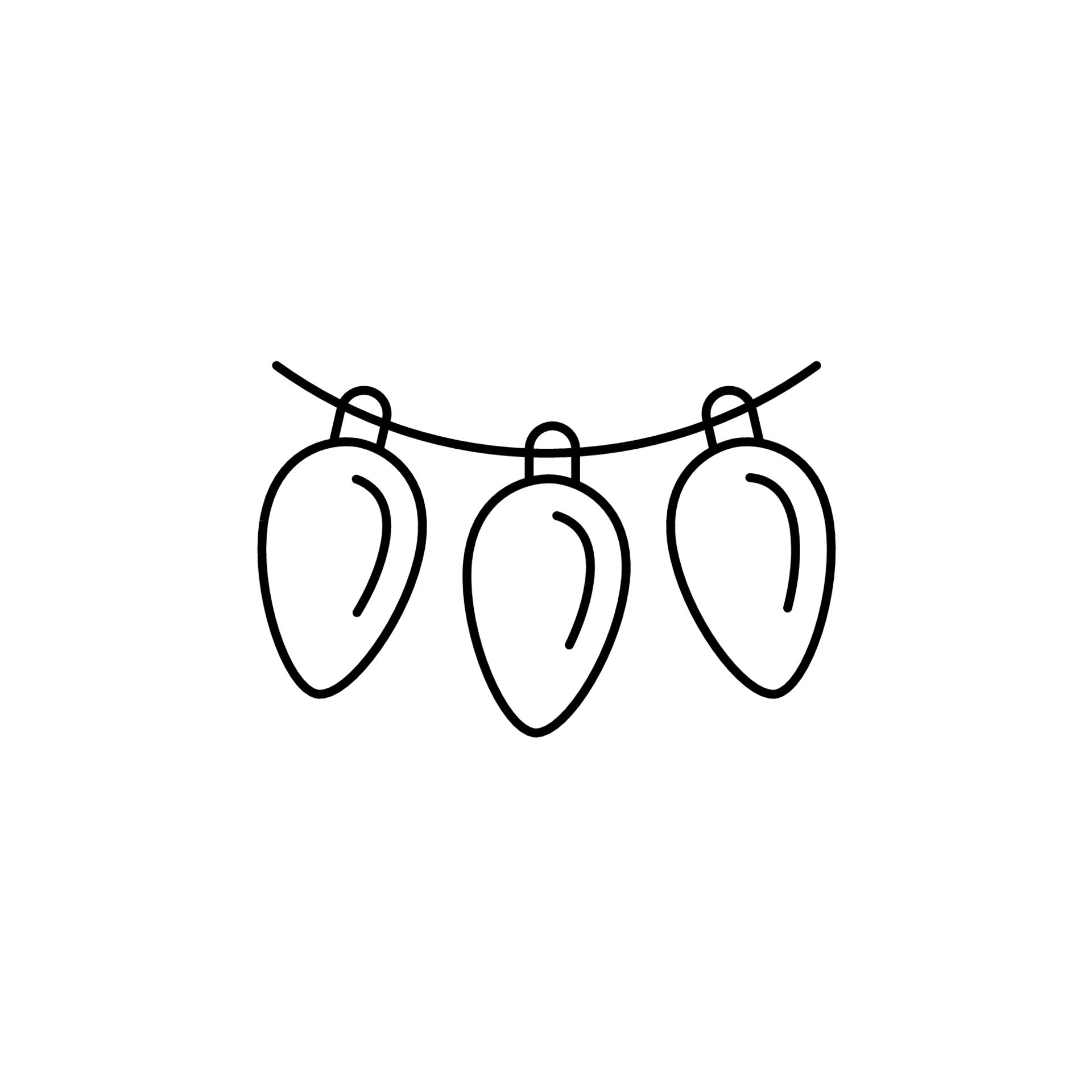 Christmas Light Bulb Clip Art