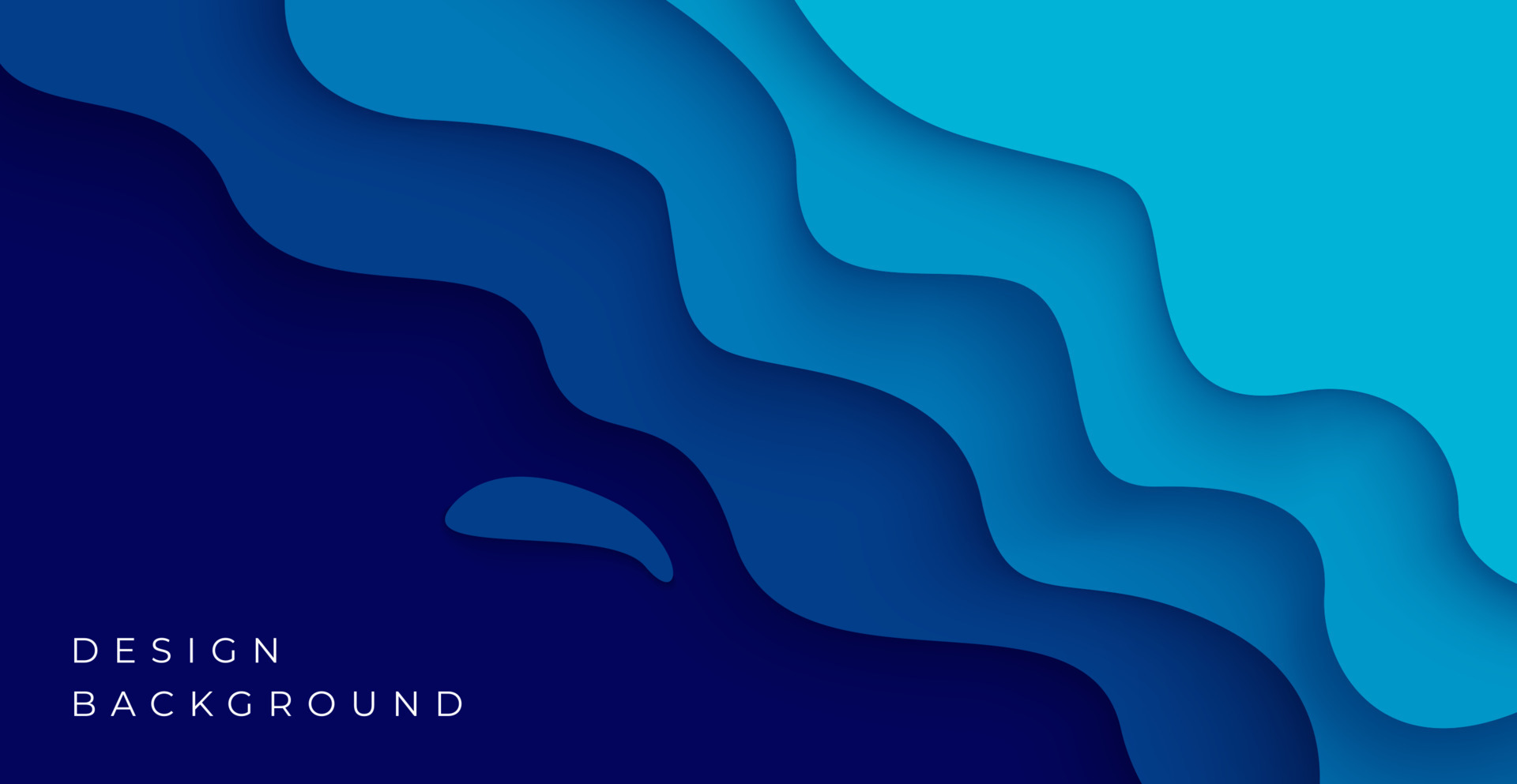 Multi Layers Blue Color Texture 3d Papercut Layers In Gradient Vector