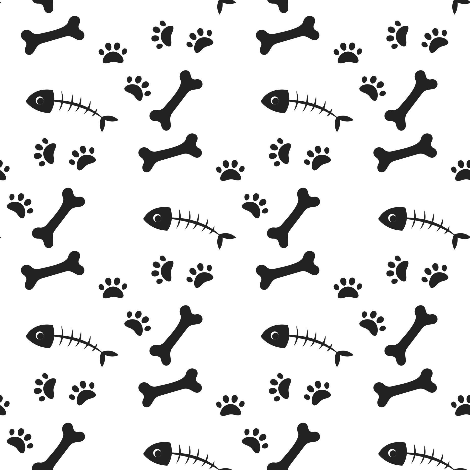 pets print pattern 16087945 Vector Art at Vecteezy