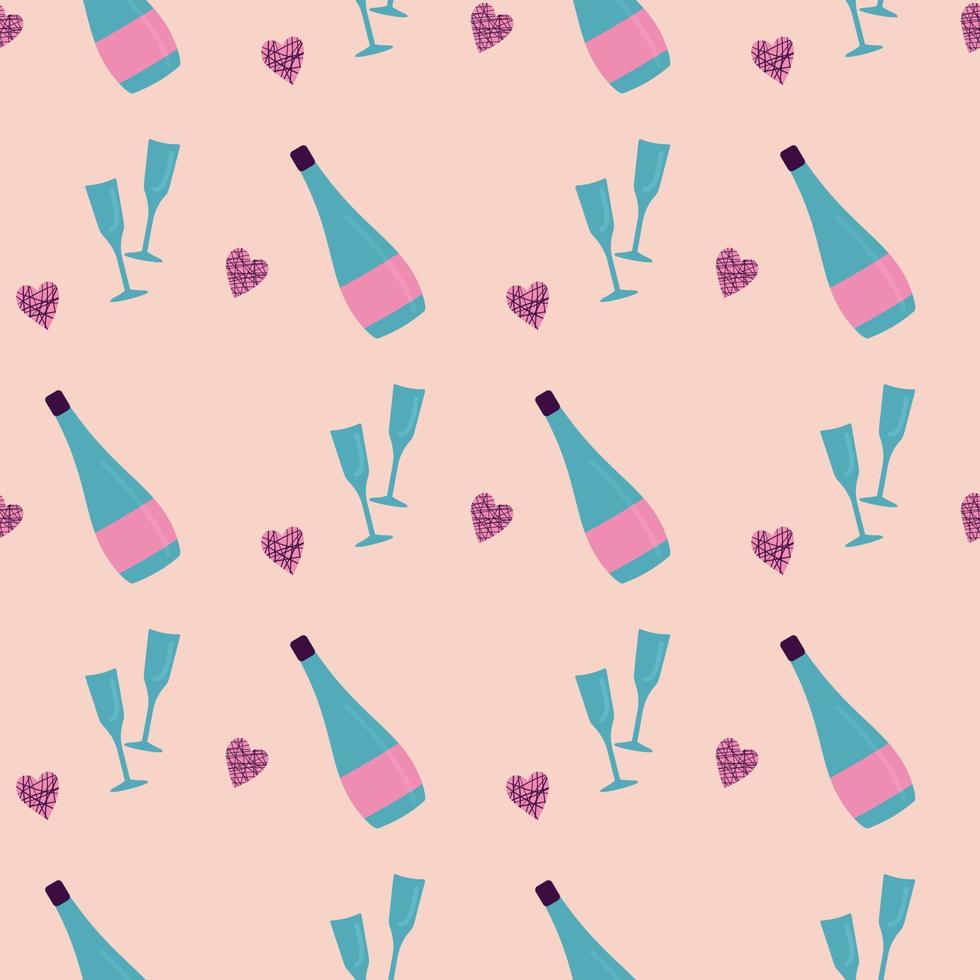 Romantic Seamless Pattern 16087963 Vector Art At Vecteezy