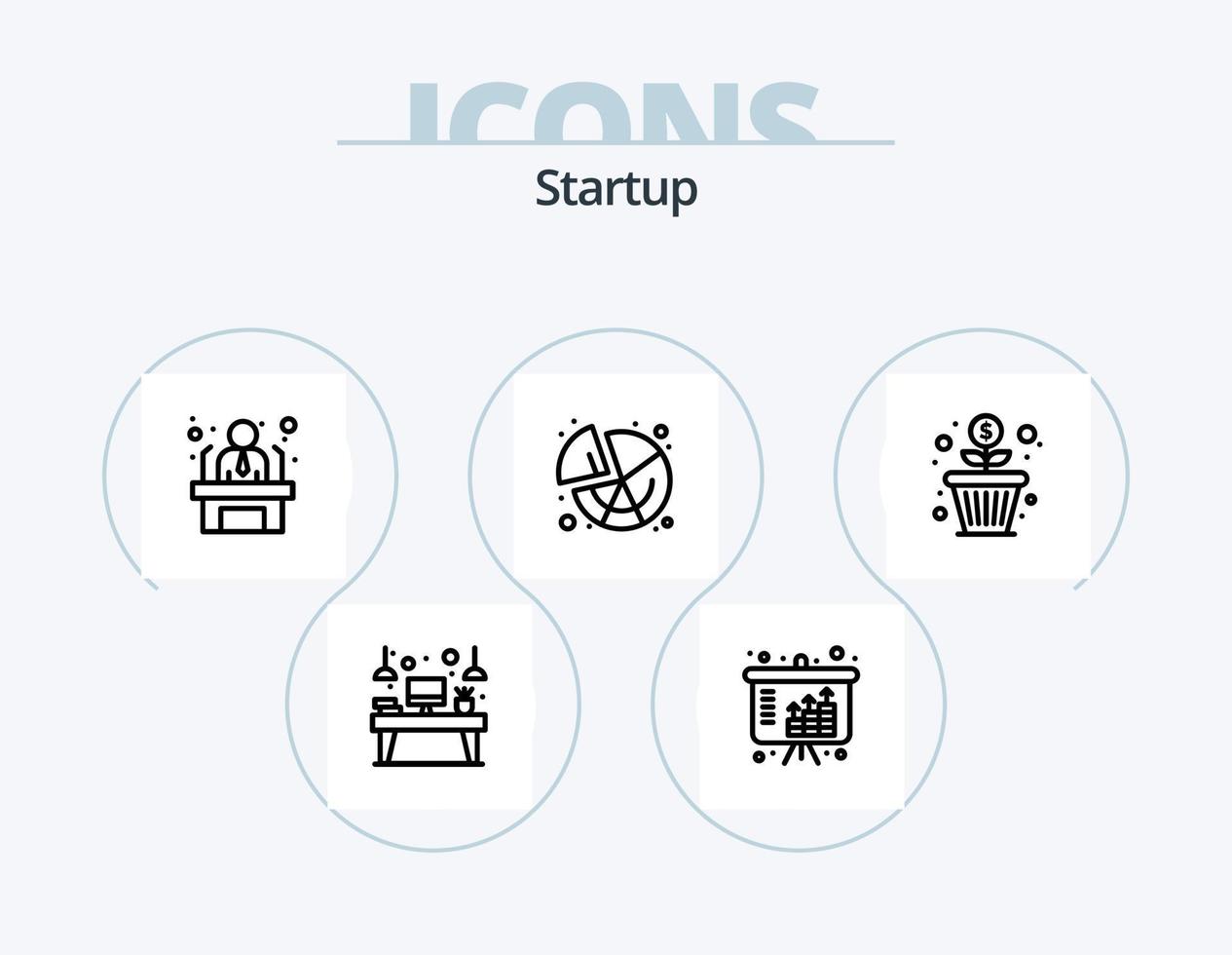 Startup Line Icon Pack 5 Icon Design. growth. html. growth. programming. coding 16088704 Vector ...
