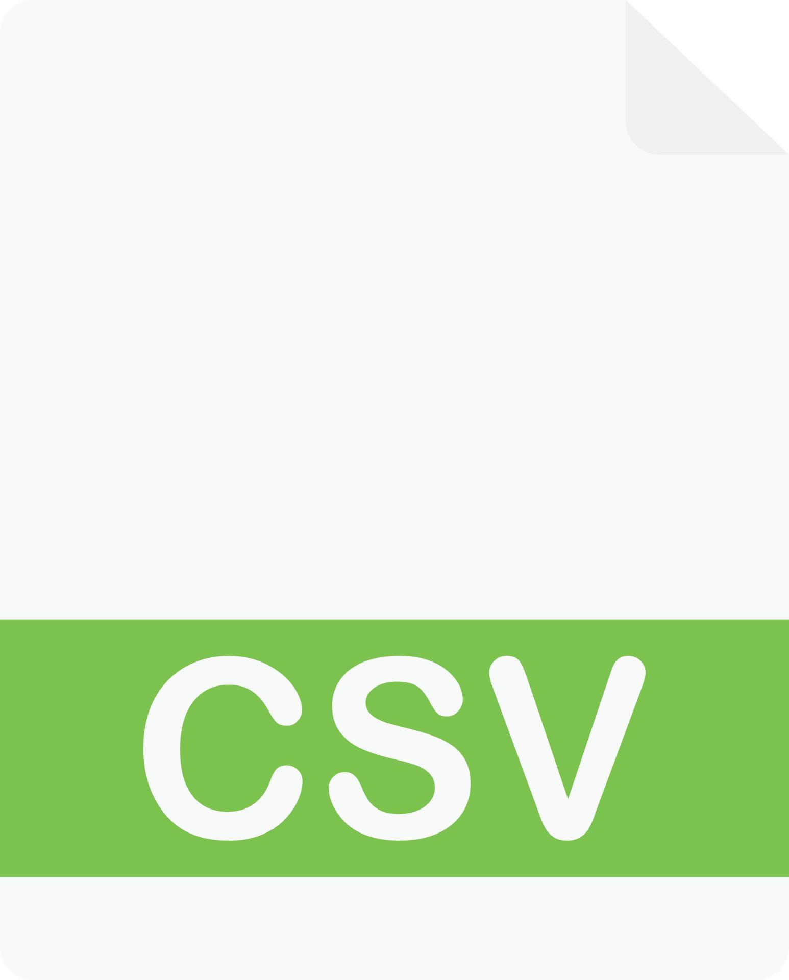 csv Document File Vector Flat Illustration 16089256 Vector Art at Vecteezy