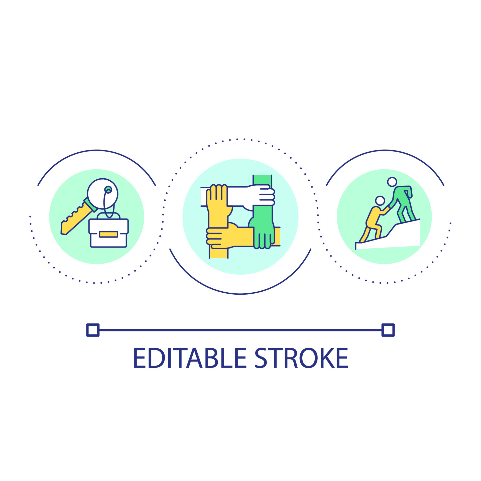 Like-minded community loop concept icon. Entrepreneurship help ... Like-minded community loop concept icon. Entrepreneurship help ...