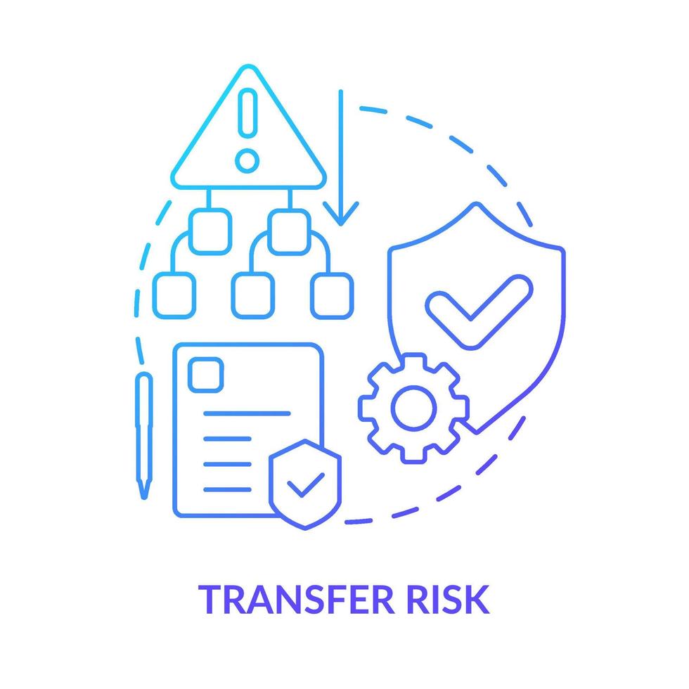 Transfer risk blue gradient concept icon 16090090 Vector Art at Vecteezy Transfer risk blue gradient concept icon 16090090 Vector Art at Vecteezy