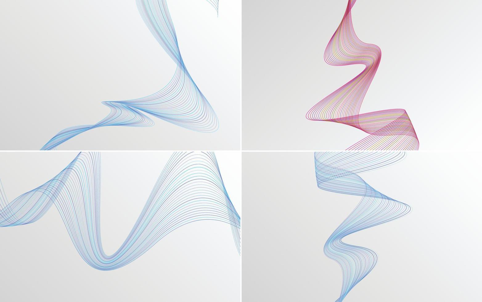 Collection of geometric minimal lines pattern set 16090134 Vector Art ...