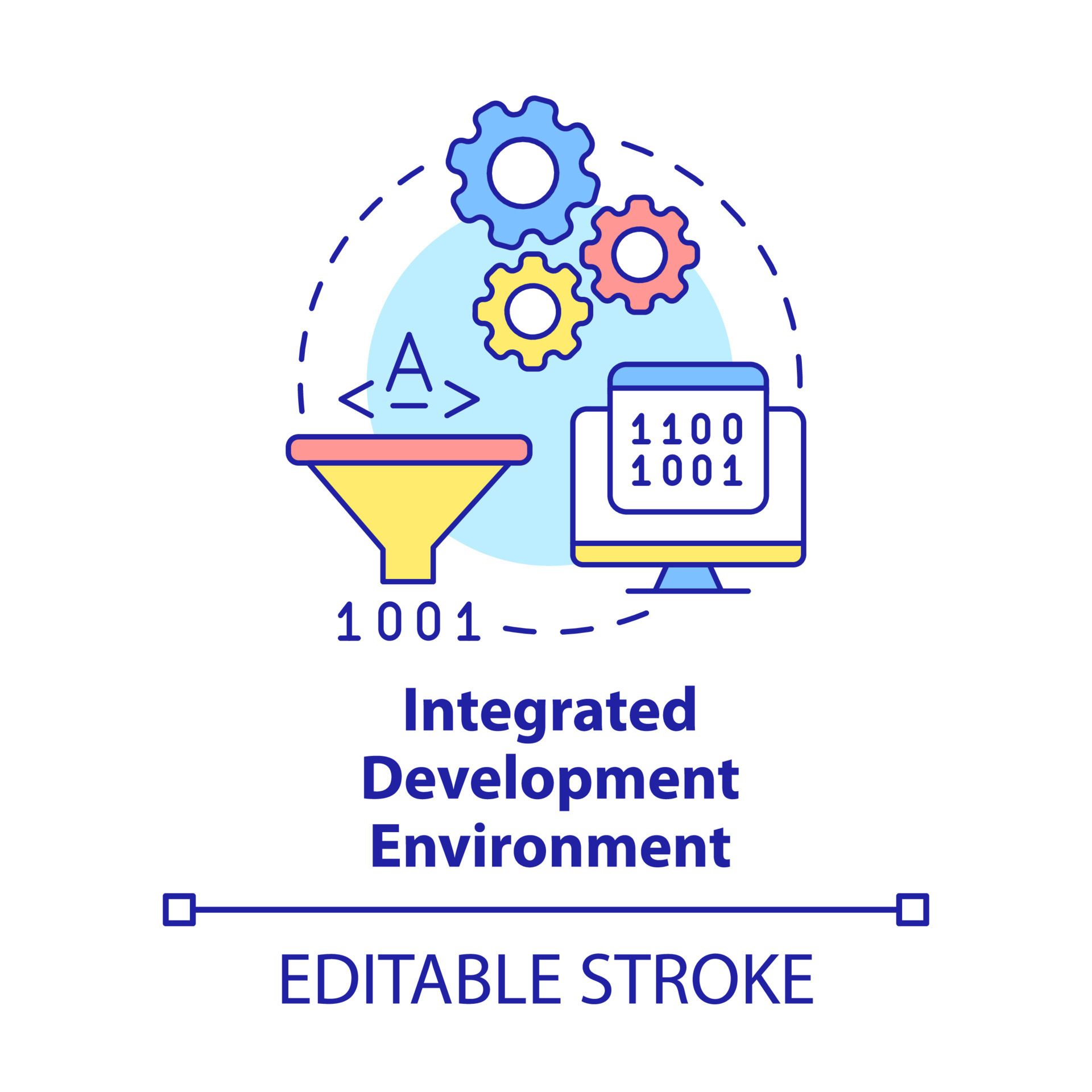 Integrated development environment concept icon 16090240 Vector Art at ... Integrated development environment concept icon 16090240 Vector Art at ...