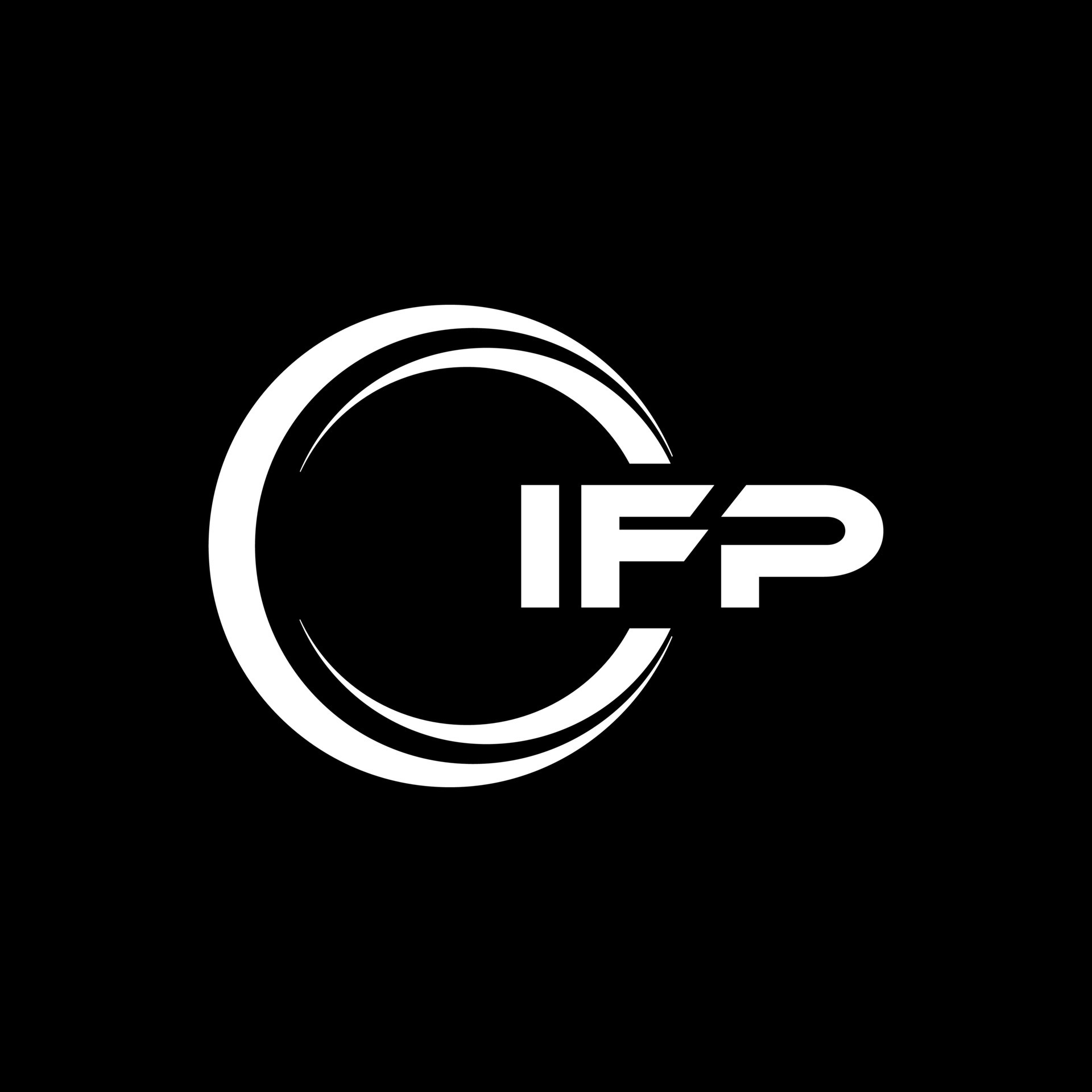 diseño de logotipo de letra ifp en ilustración. logotipo vectorial, diseños de caligrafía para ...