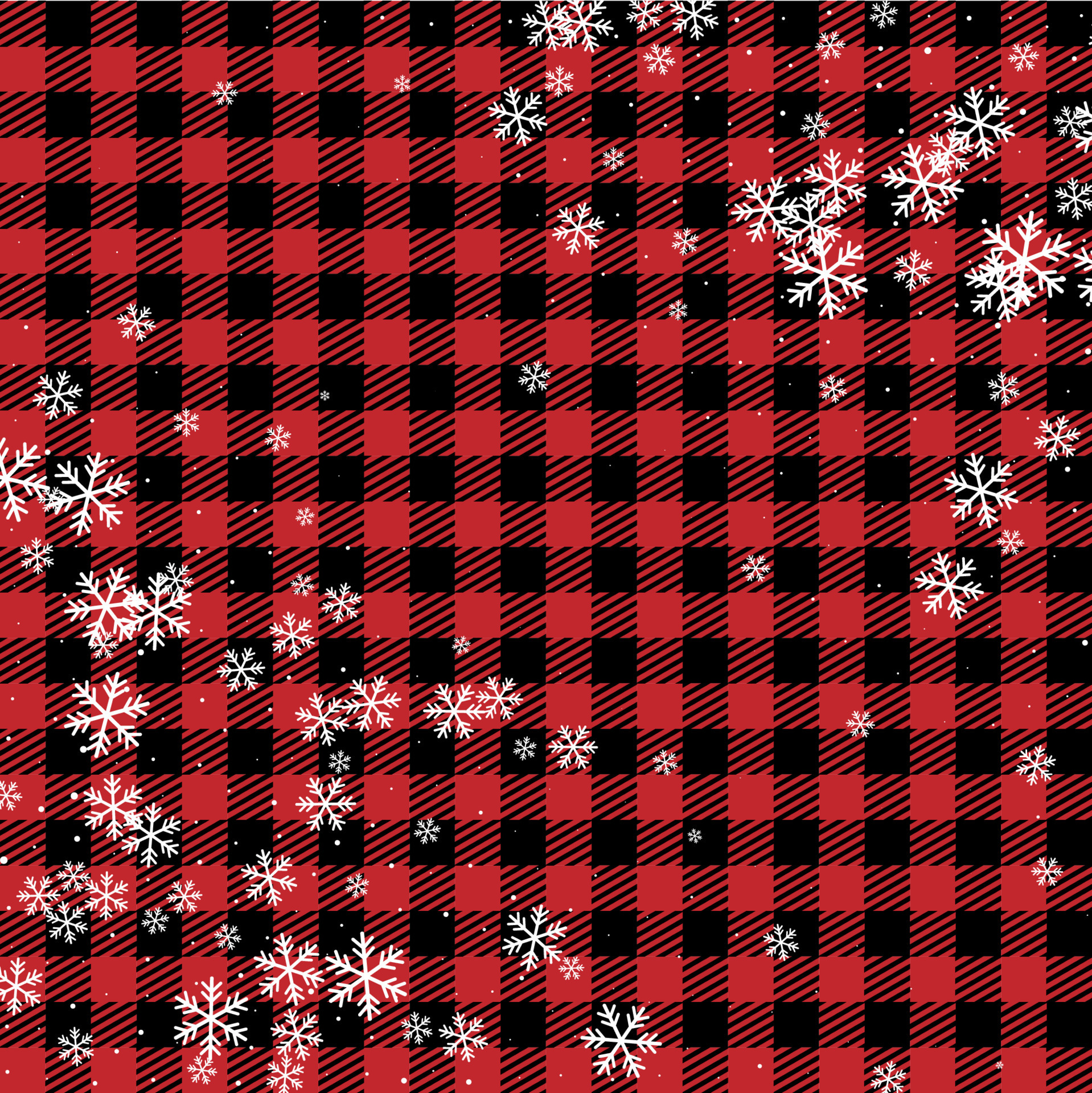 Christmas and New Year pattern at Buffalo Plaid. Festive background for ...