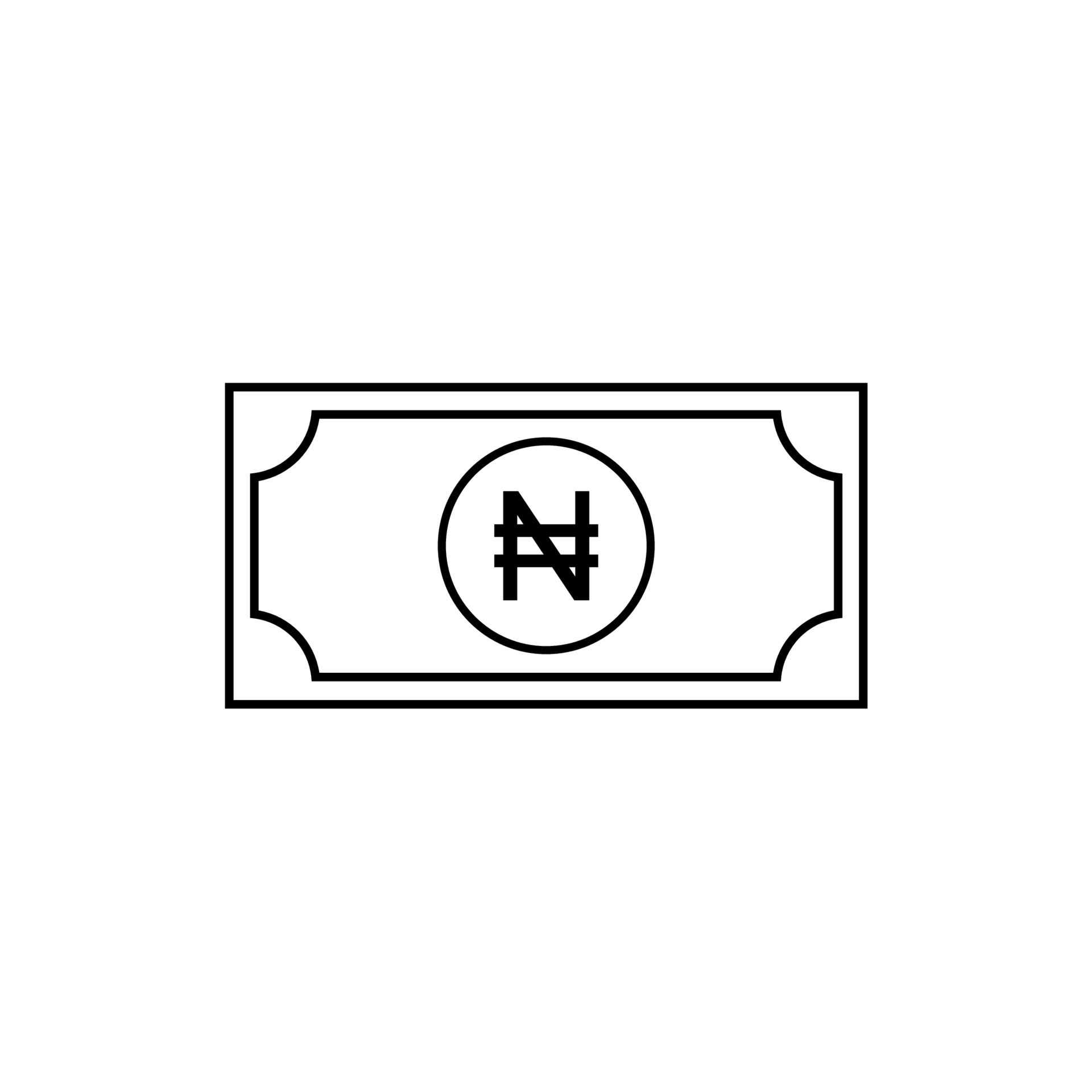 Nigeria Currency Symbol, Nigerian Naira Icon, NGN Sign. Vector ... Nigeria Currency Symbol, Nigerian Naira Icon, NGN Sign. Vector ...