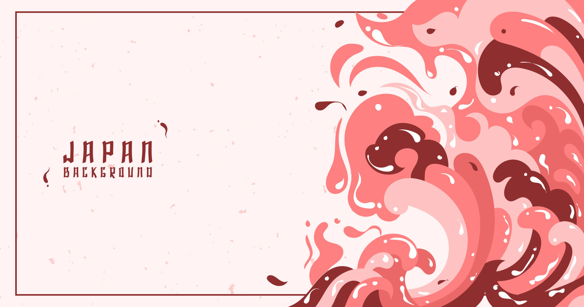 Modern background. Japanese style. wave,illustration design,pink and ... Modern background. Japanese style. wave,illustration design,pink and ...